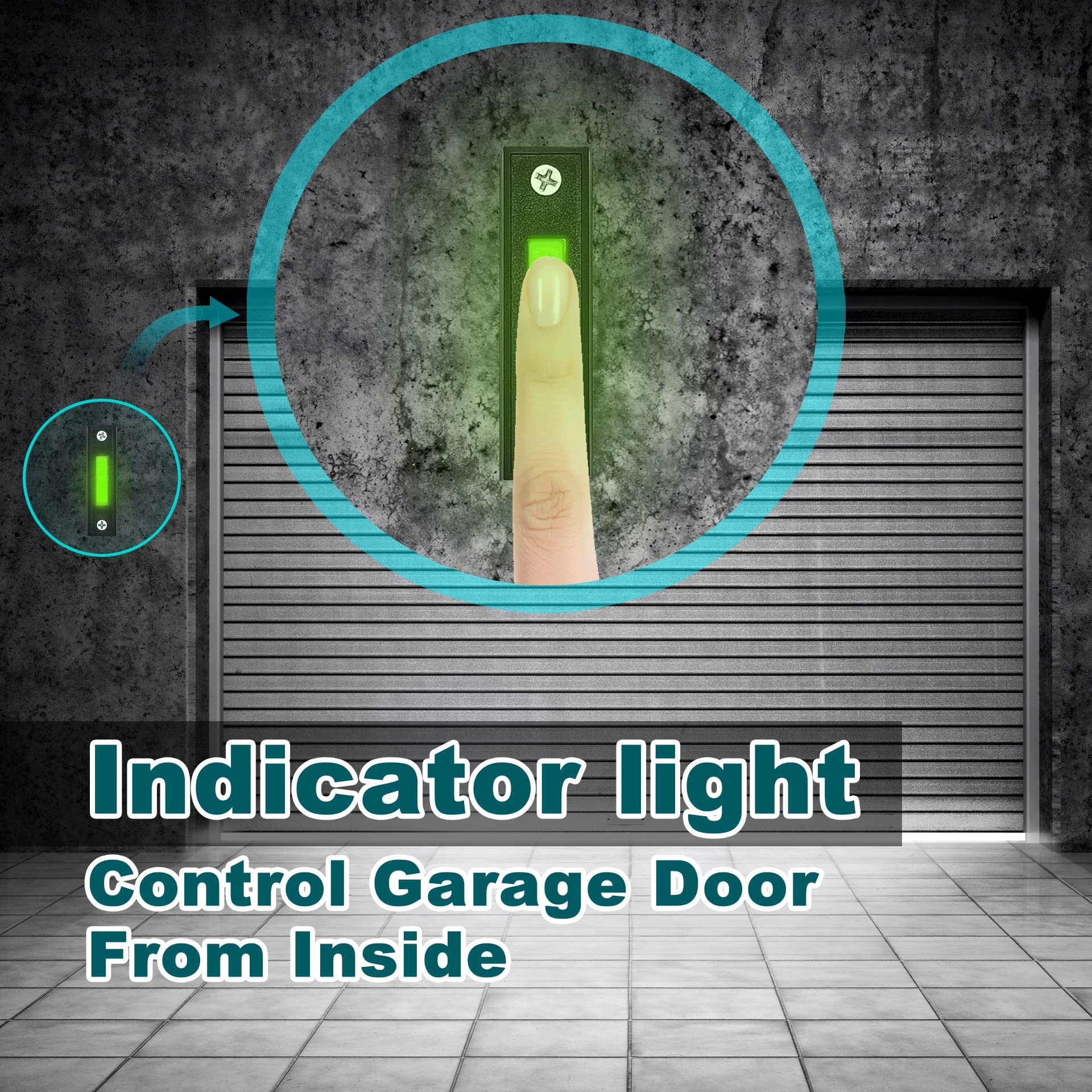 Garage Door Wires Button Touch