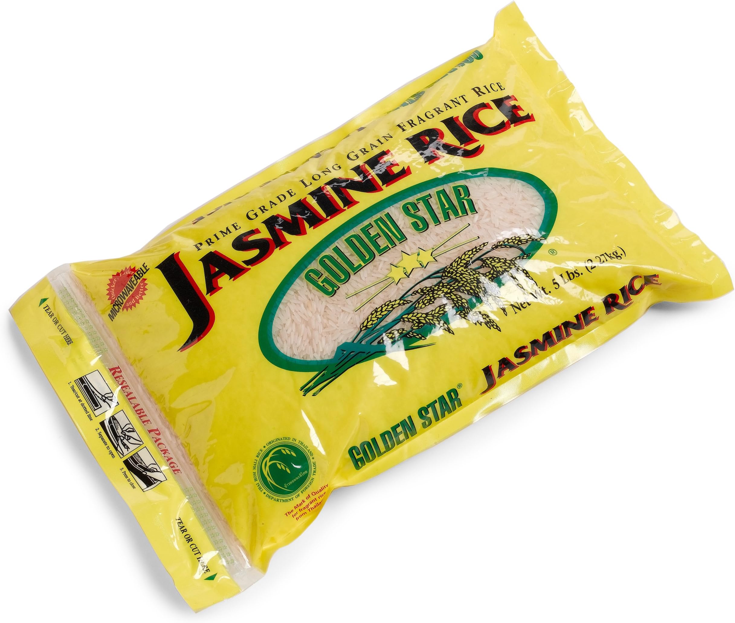 Amazon.com : Golden Star Jasmine Rice, 80 oz : Grocery & Gourmet Food