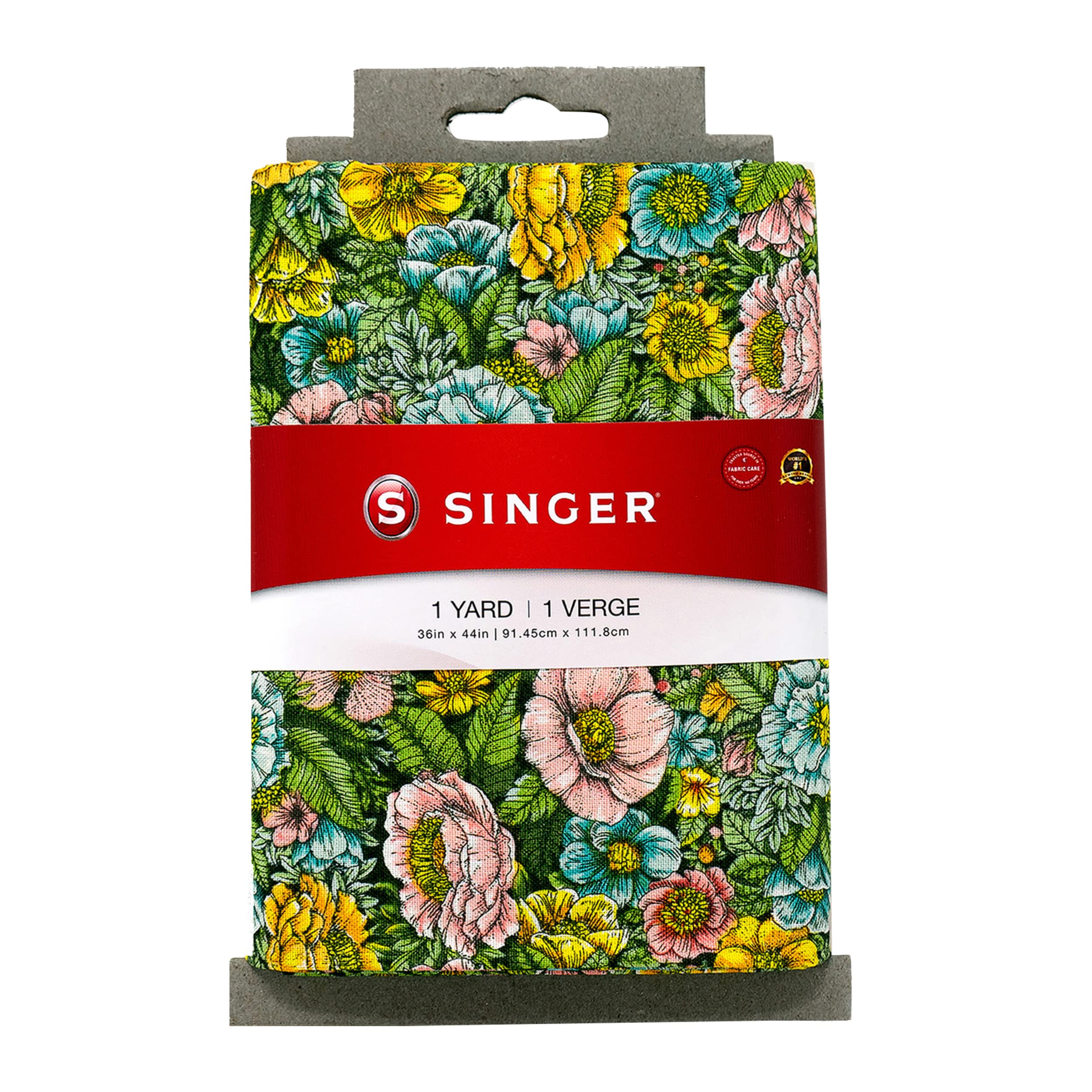 Amazon.com: Singer Print Fabric, 100% Cotton, 1 Yard Precut, Floral ...