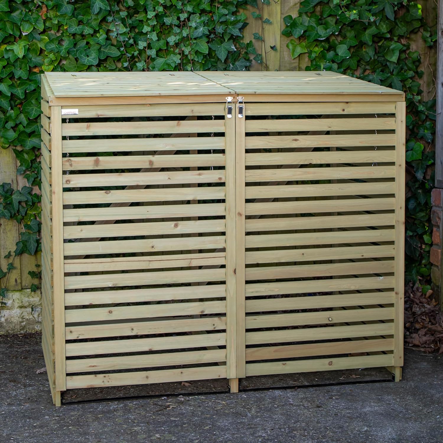 Samuel ALEXANDER 1.34m x 1.2m Large Wooden Outdoor Garden Double ...