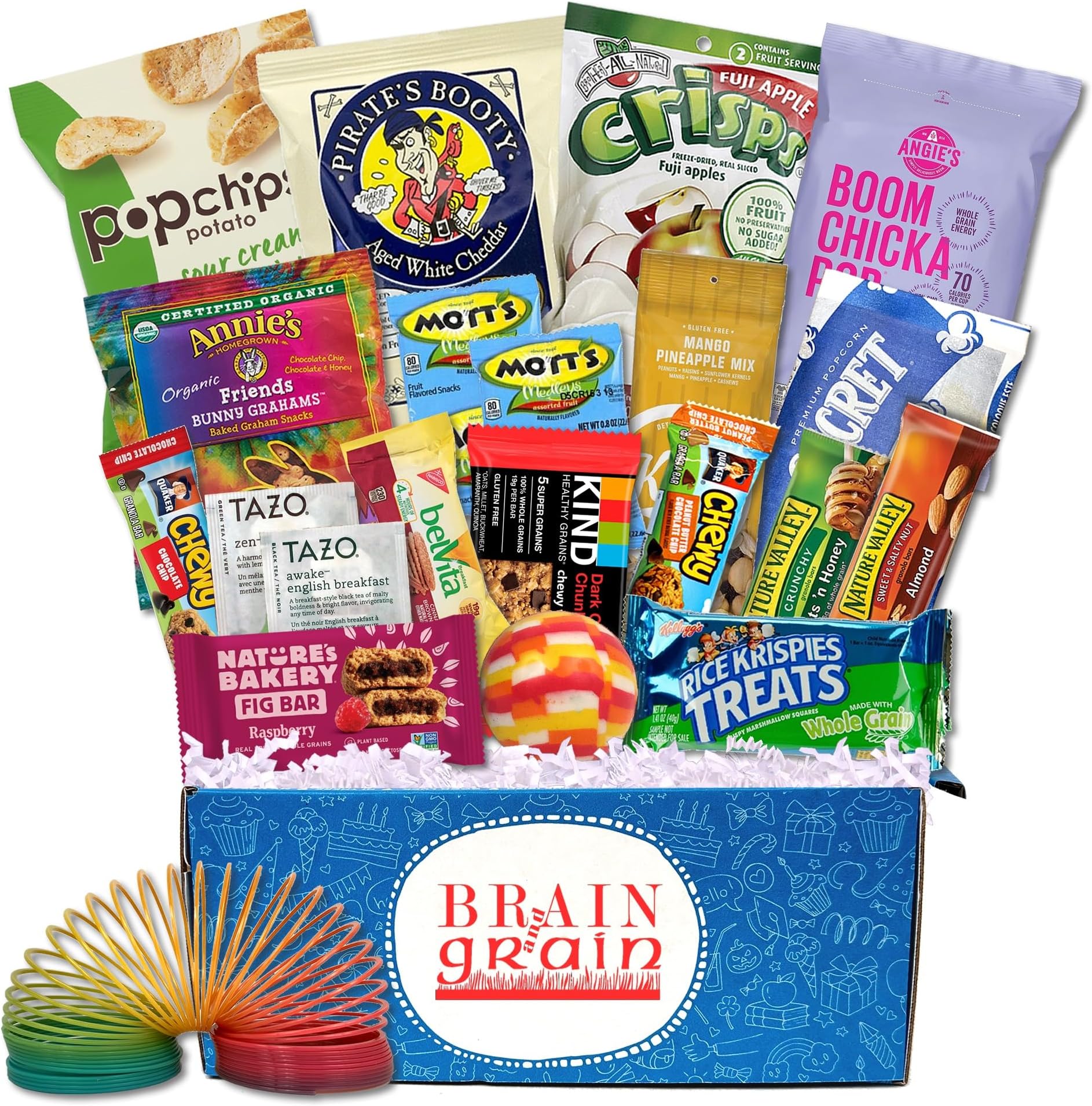 Amazon.com : Brain & Grain Healthy Care Package Snacks and Treats for ...