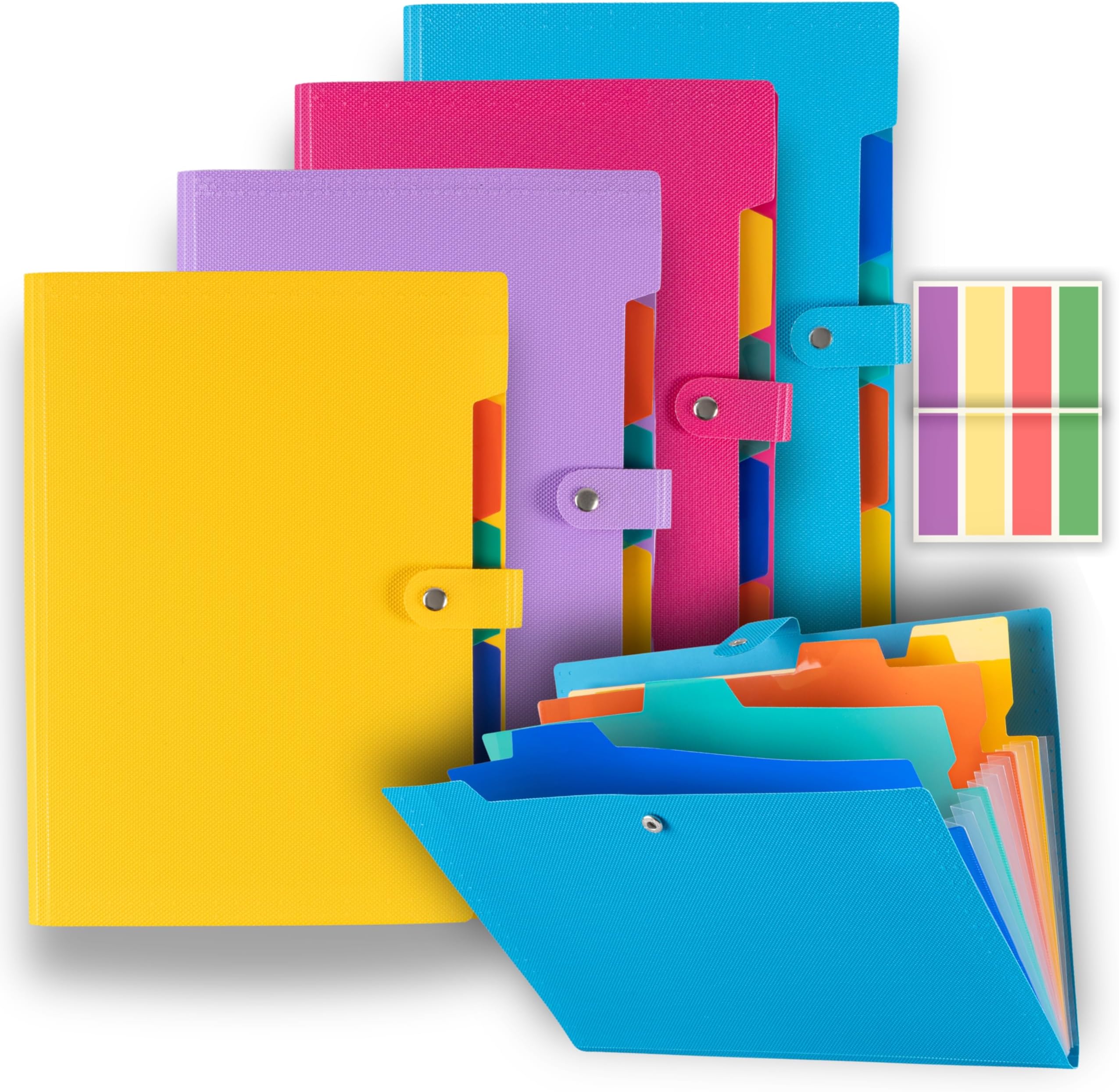 SPS 5 Pocket Expanding File Folder - Fits A4 & Letter Size Document ...