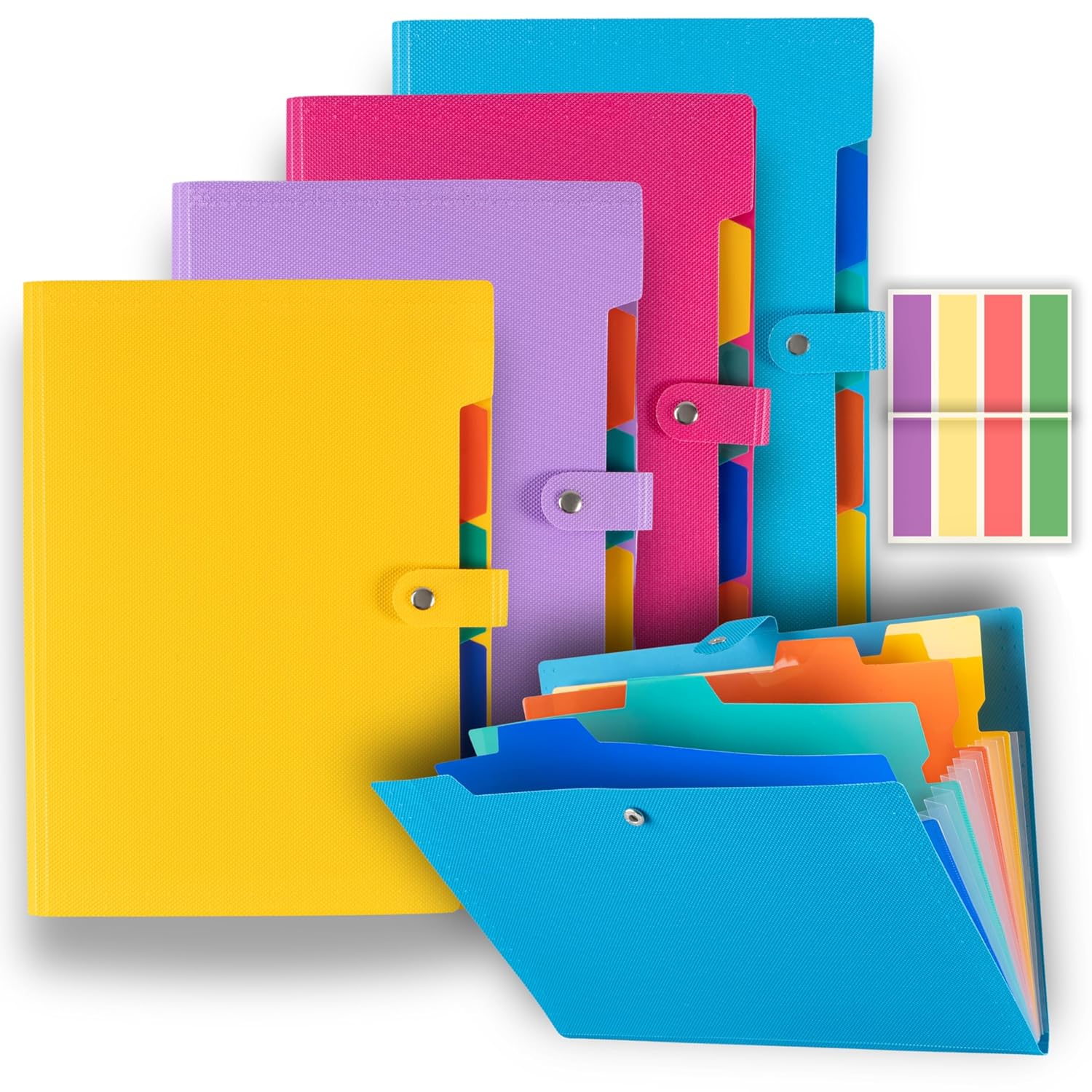 SPS 5 Pocket Expanding File Folder - Fits A4 & Letter Size Document ...