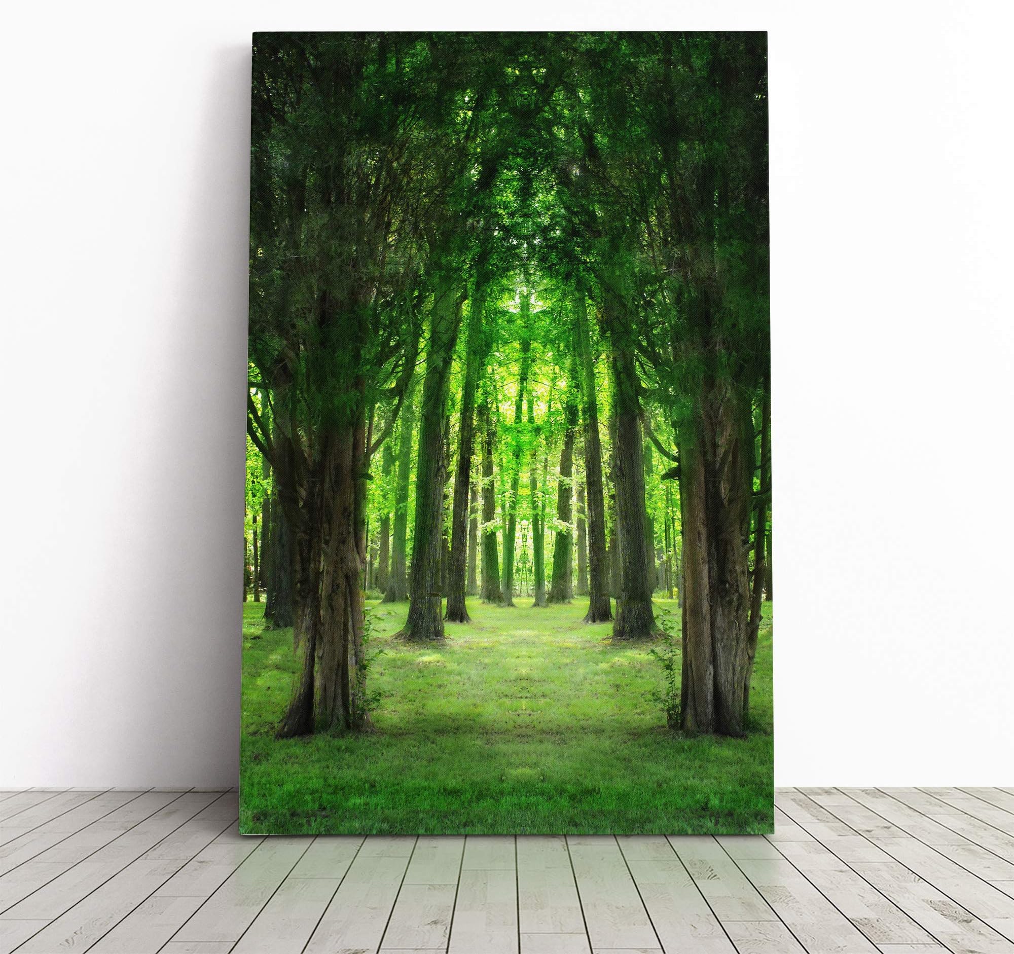 Big Box Art Canvas Print Wall Art Landscape Forest Woodland View in The ...
