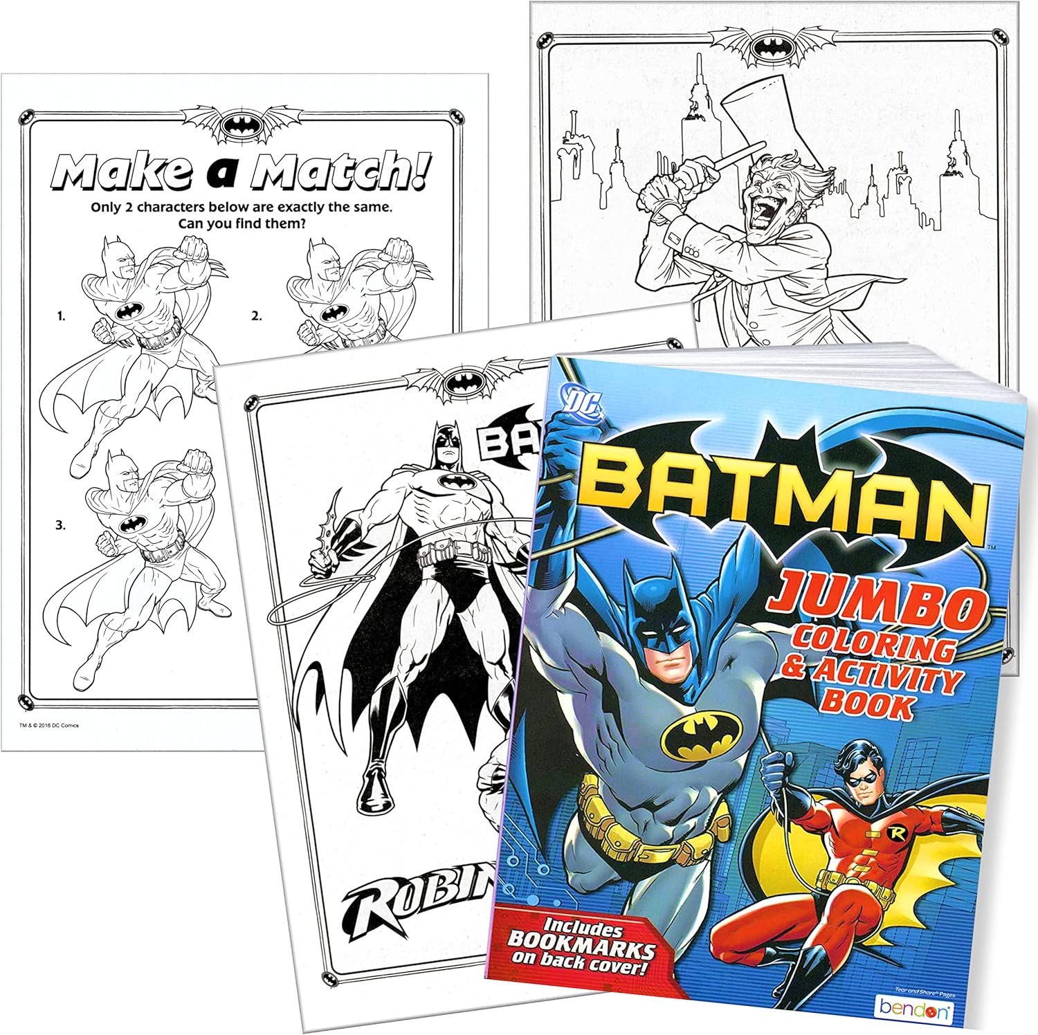 Batman Stickers Activity Set - Sticker Pad, Reward Stickers, Coloring ...