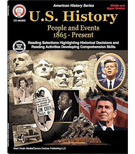 Amazon.com: Mark Twain US History Workbook, Middle School Books ...