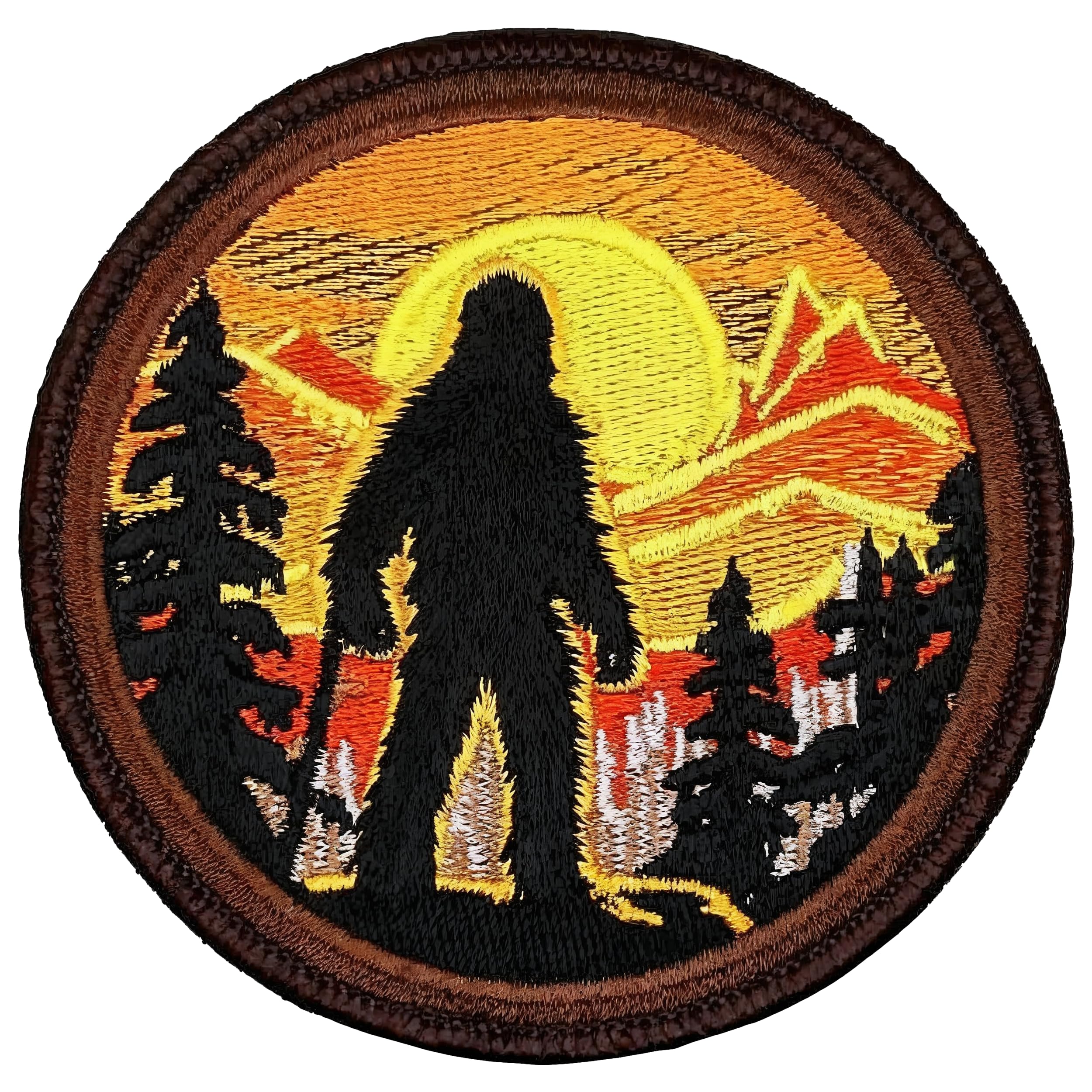 Amazon.com: 3.5" Bigfoot Iron On Patch | Embroidered Sci Fi Bigfoot Yeti Sasquatch Applique ...
