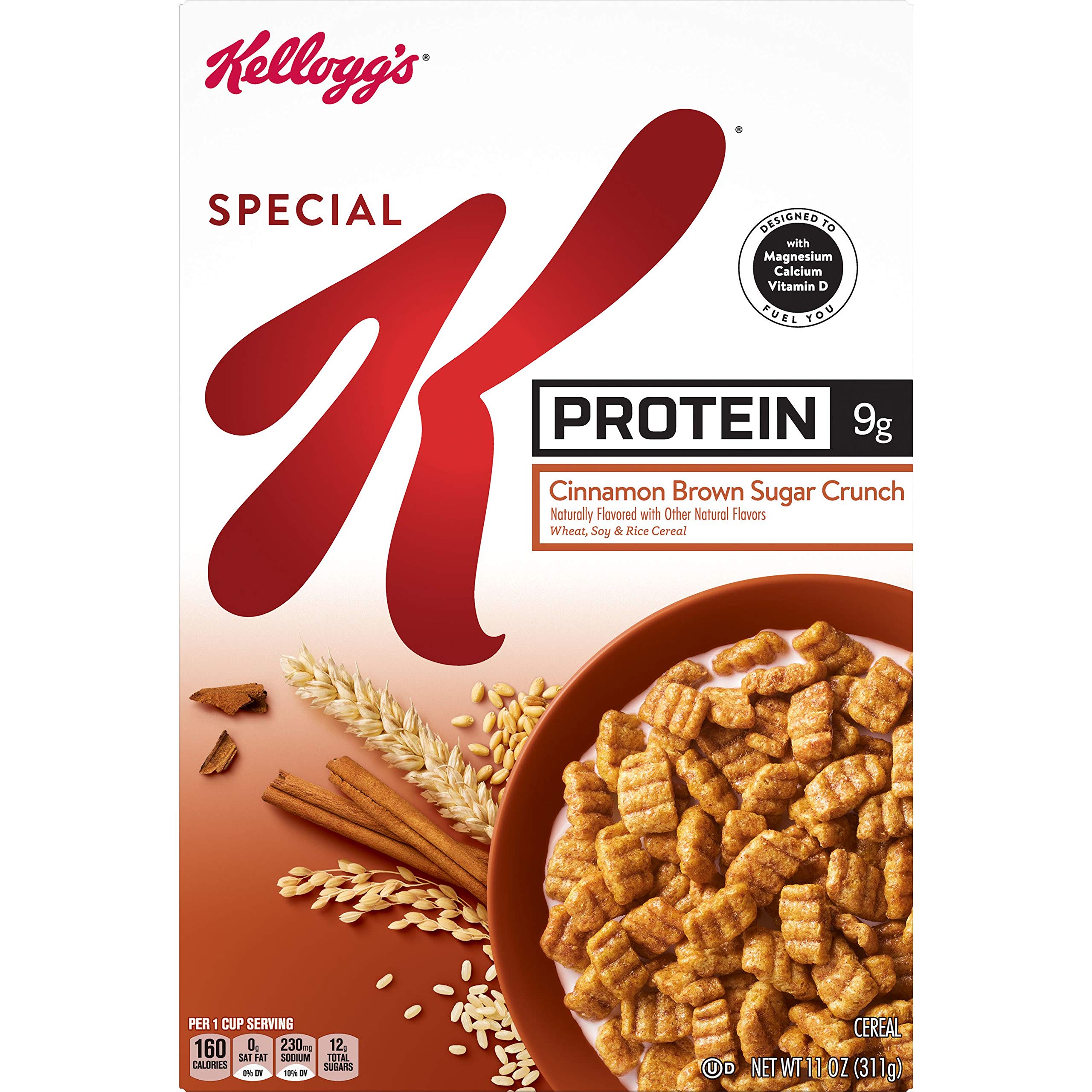 Kellogg's Special K Protein, Breakfast Cereal, Cinnamon Brown Sugar ...