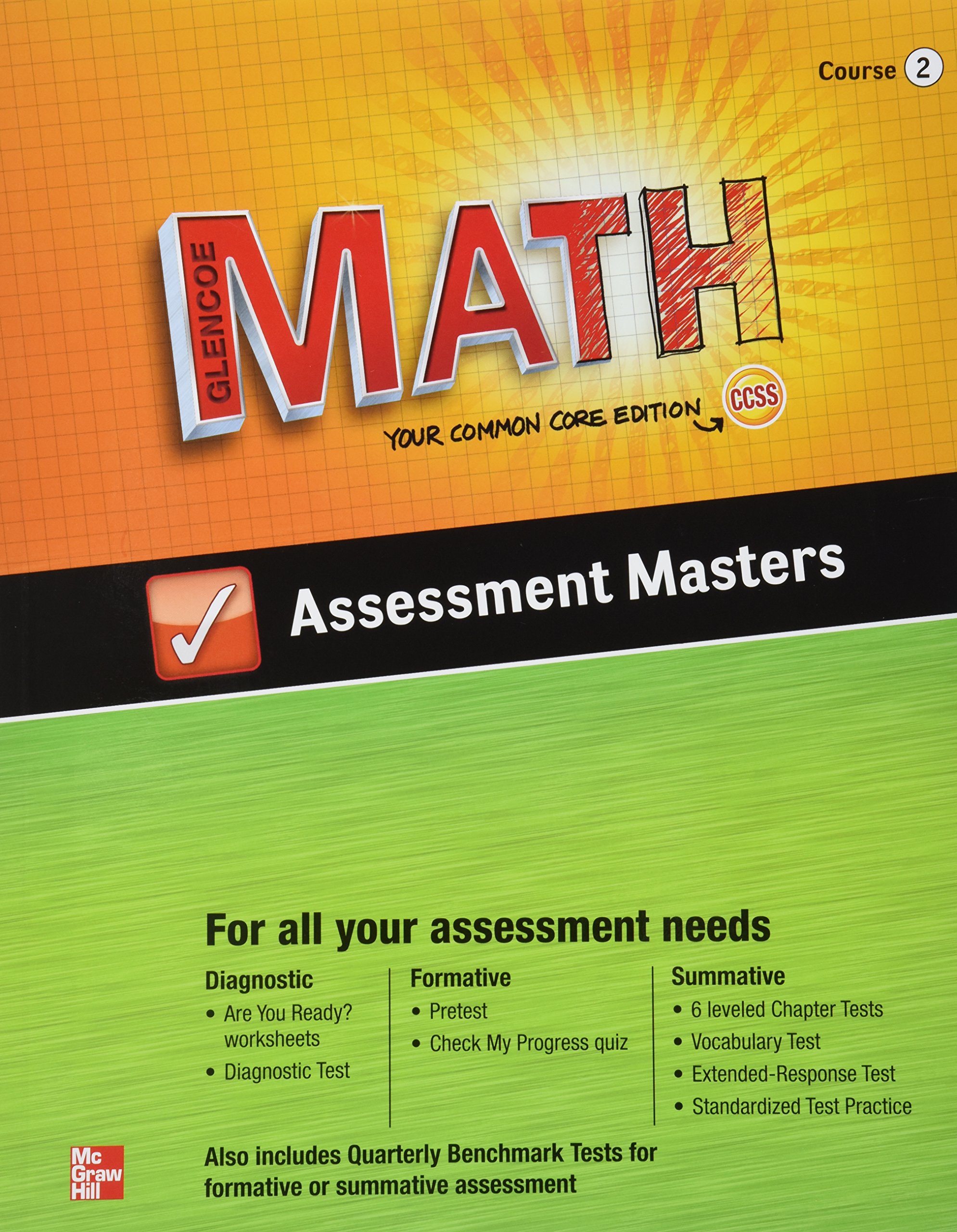 Glencoe Math, Course 2, Assessment Masters (MATH APPLIC & CONN CRSE ...