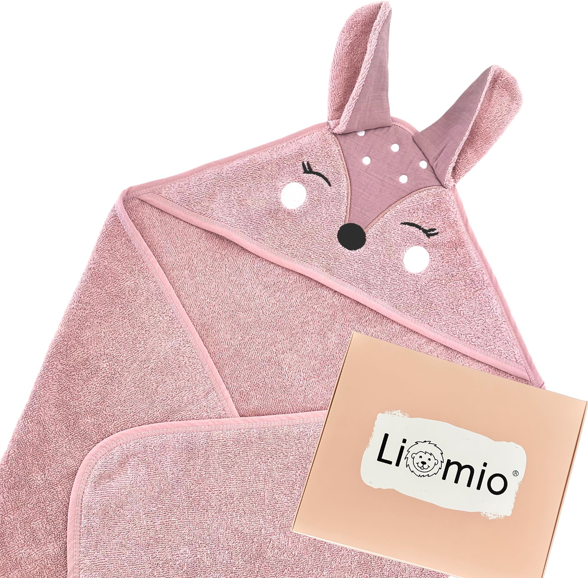 Funmo Baby Kapuzenhandtuch, 3 Stück Baby Badetuch Set, Kapuzenbadetüch ...