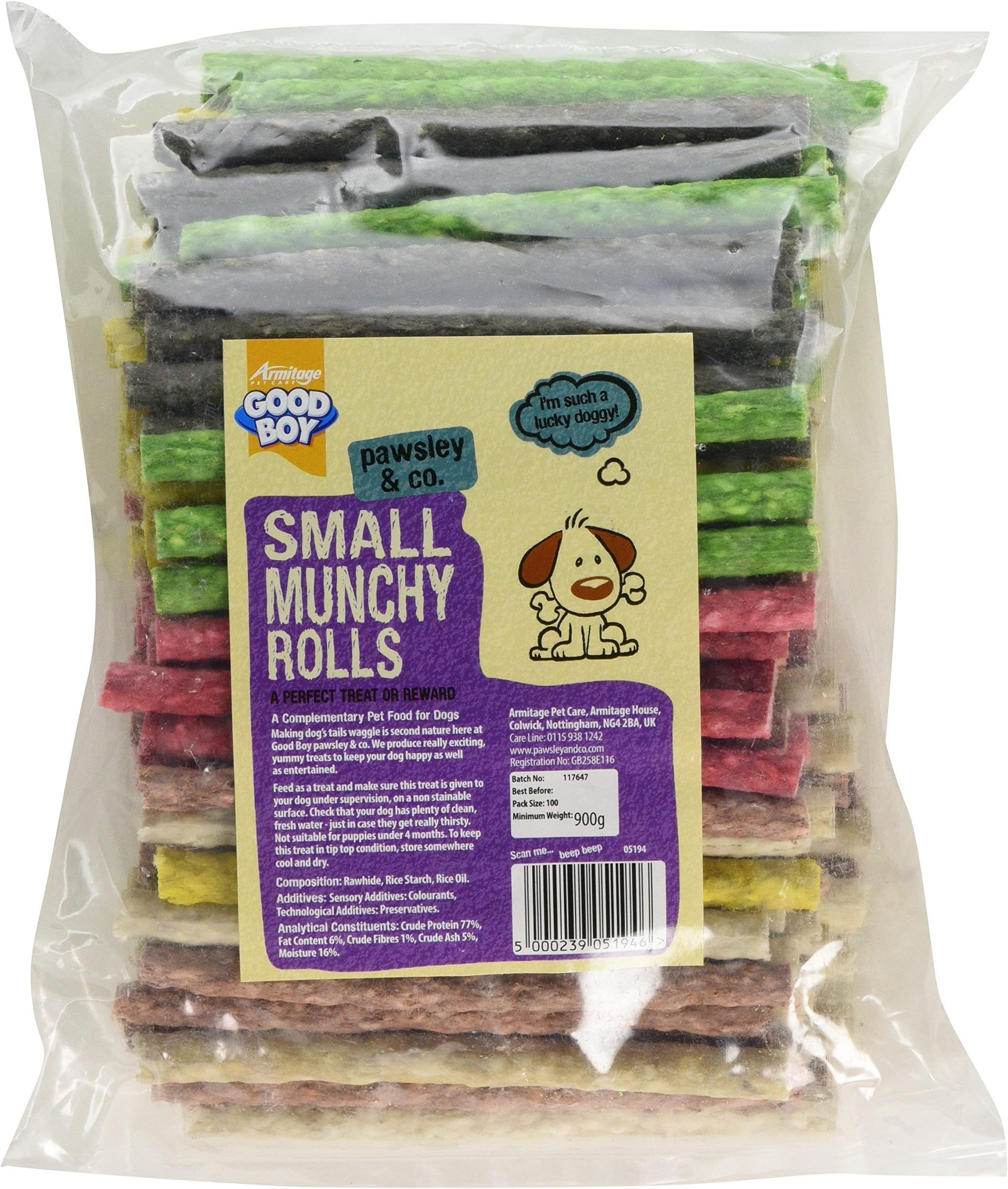 Good Boy - Assorted Small Munchy Rolls - Dog Chews - A Perfect Treat or ...