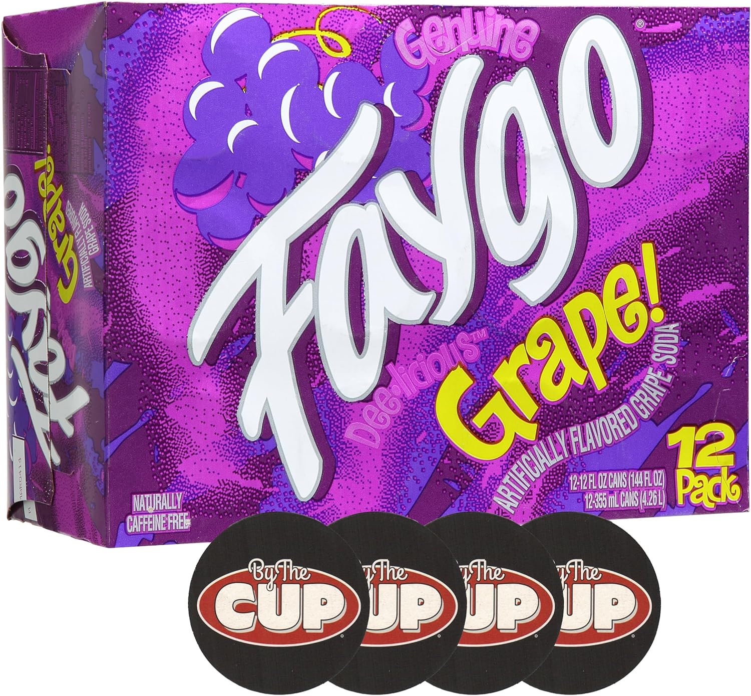 Amazon.com: Faygo Grape Soda Pop, 12 oz Can (Pack of 12) with By The ...