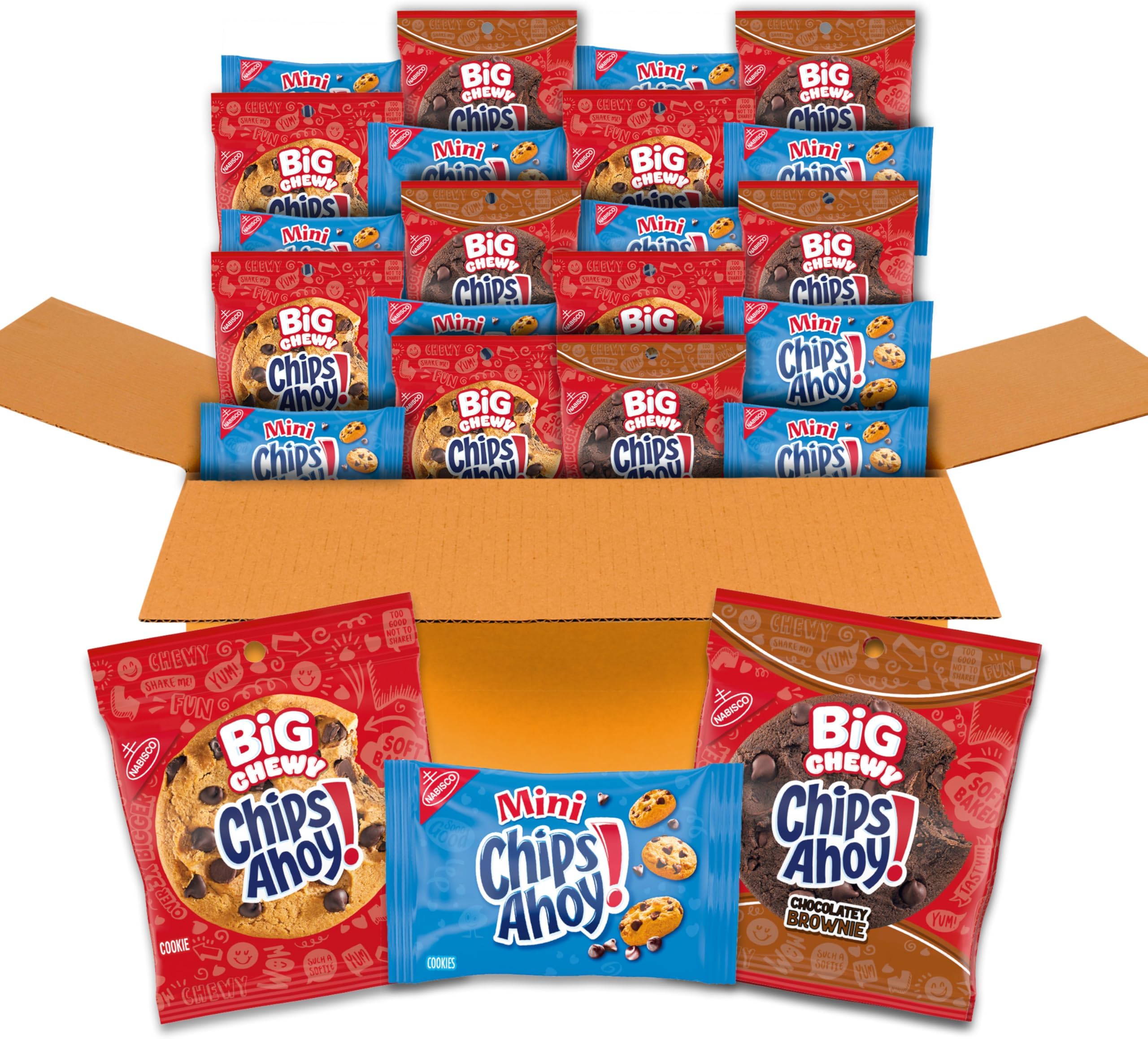 Amazon.com: CHIPS AHOY! Big Chewy Chocolate Chip Cookies, 14 Snack ...