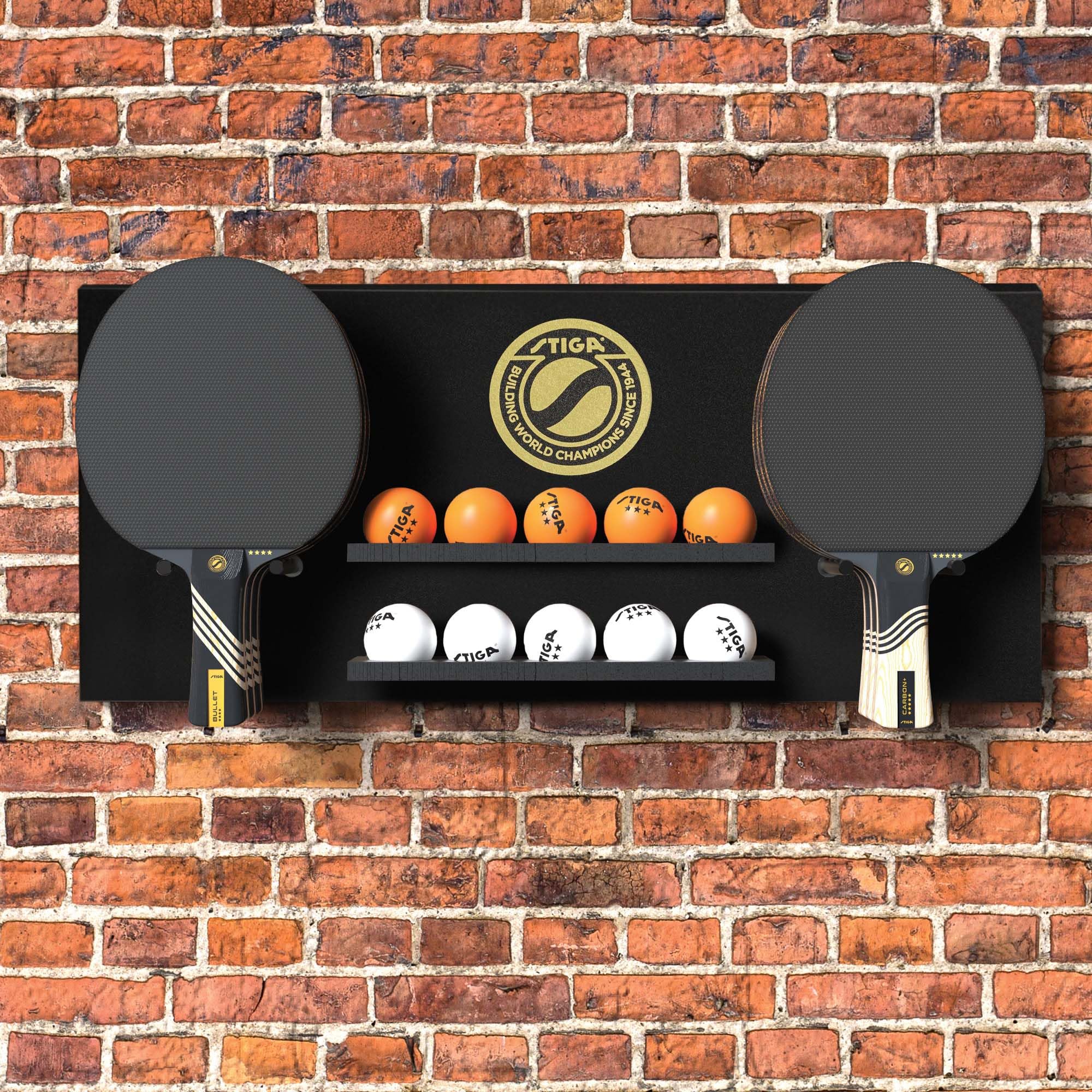 Snapklik.com : STIGA Ping Pong Storage Wall Rack Holds Up To 10 Balls ...
