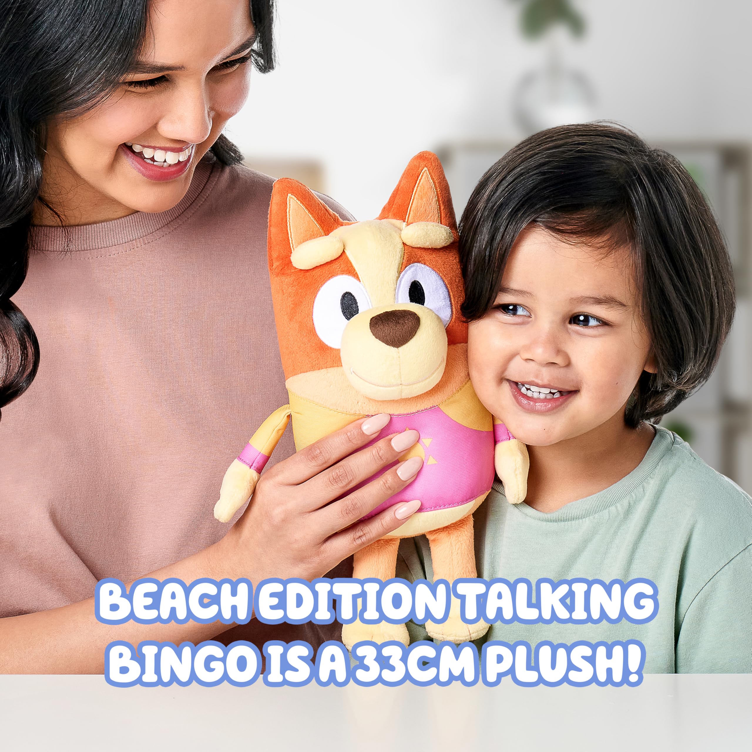 Snapklik.com : Bluey Sound Effects Talking Beach Bingo Plush, 13” Soft ...