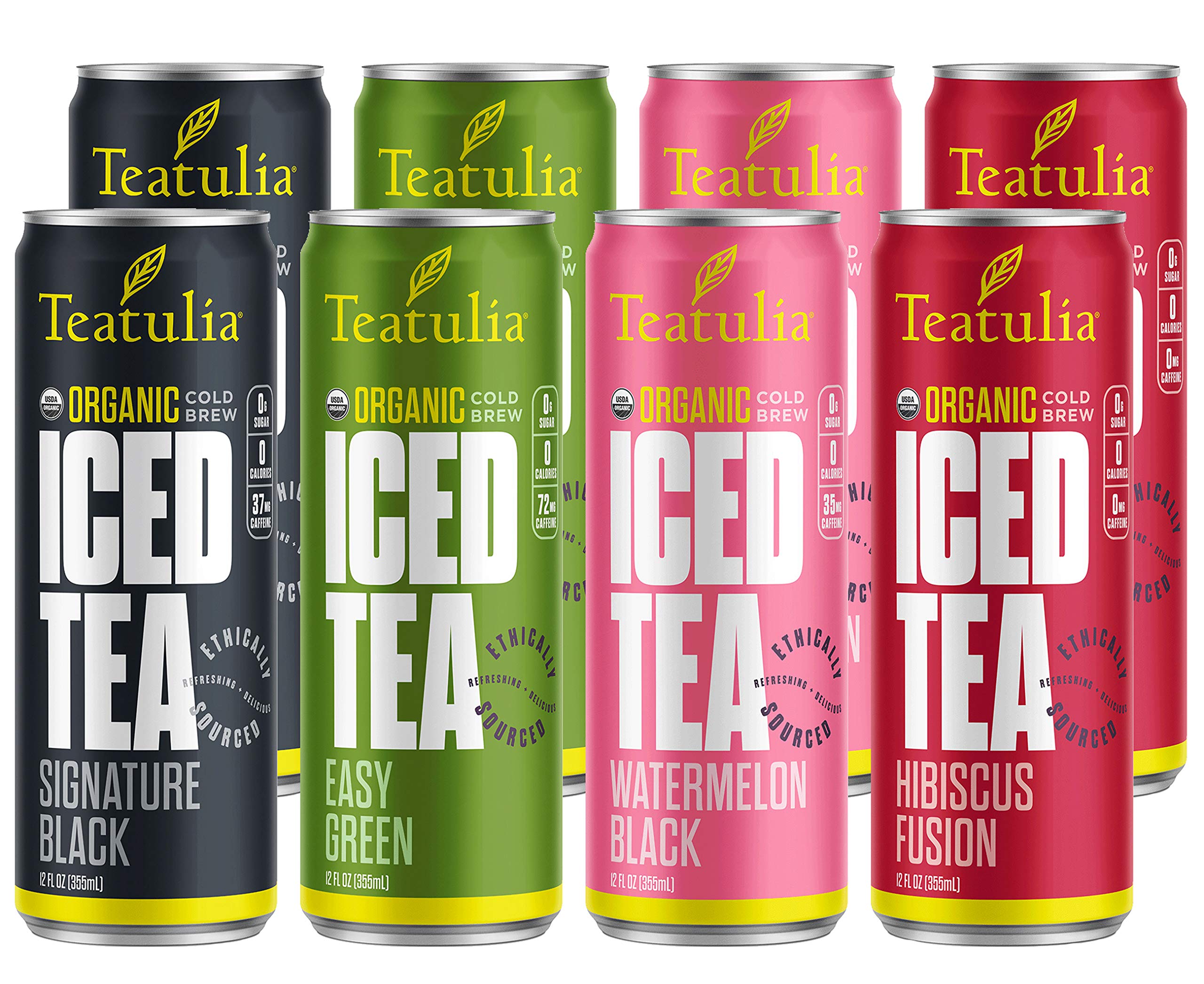 Buy Teatulia Still Iced Tea Variety Pack - 8 Slim Cans 12 Fl Oz | Cold ...