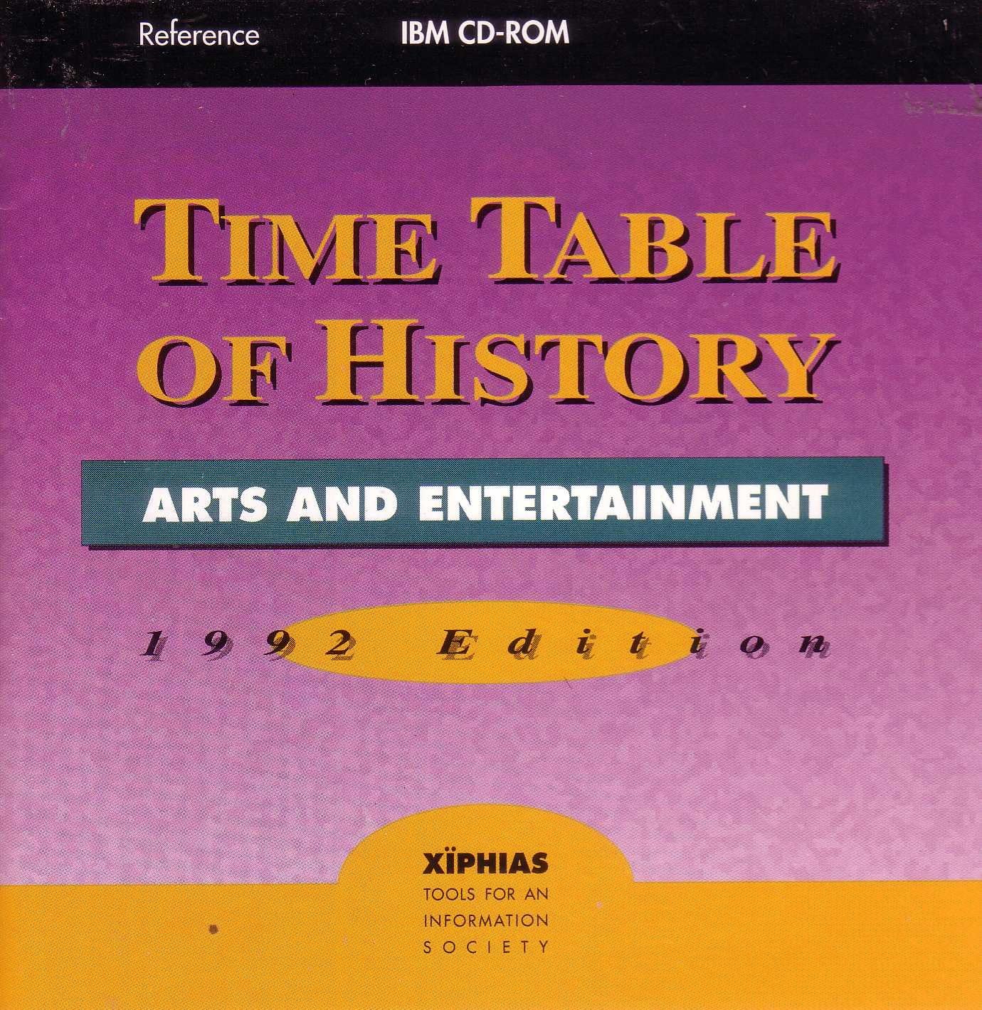 Amazon.com: Time Table of History: Arts & Entertainment 1993-94 Edition