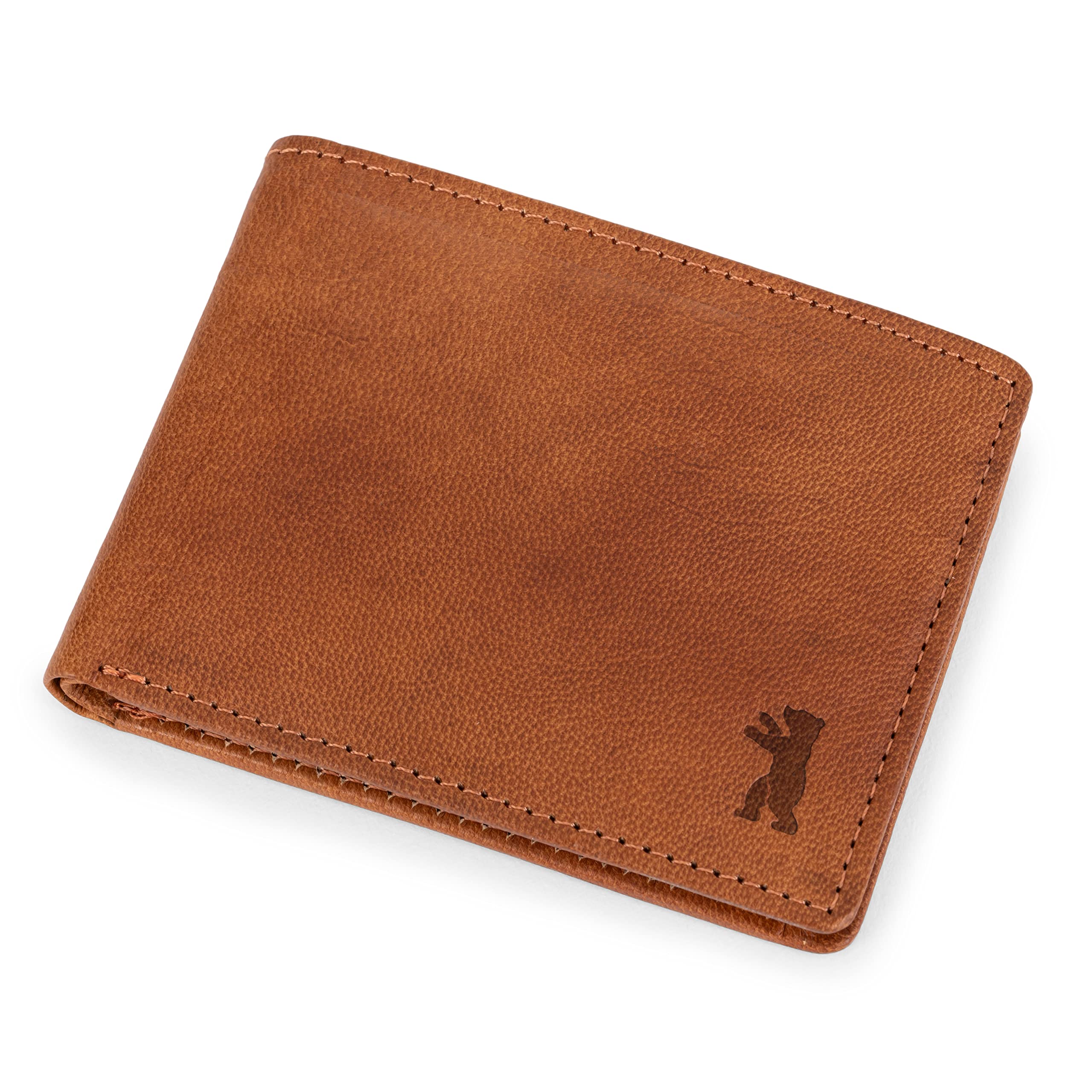 Amazon.com: BERLINER BAGS Vintage Leather Men’s Wallet, RFID Shielded ...