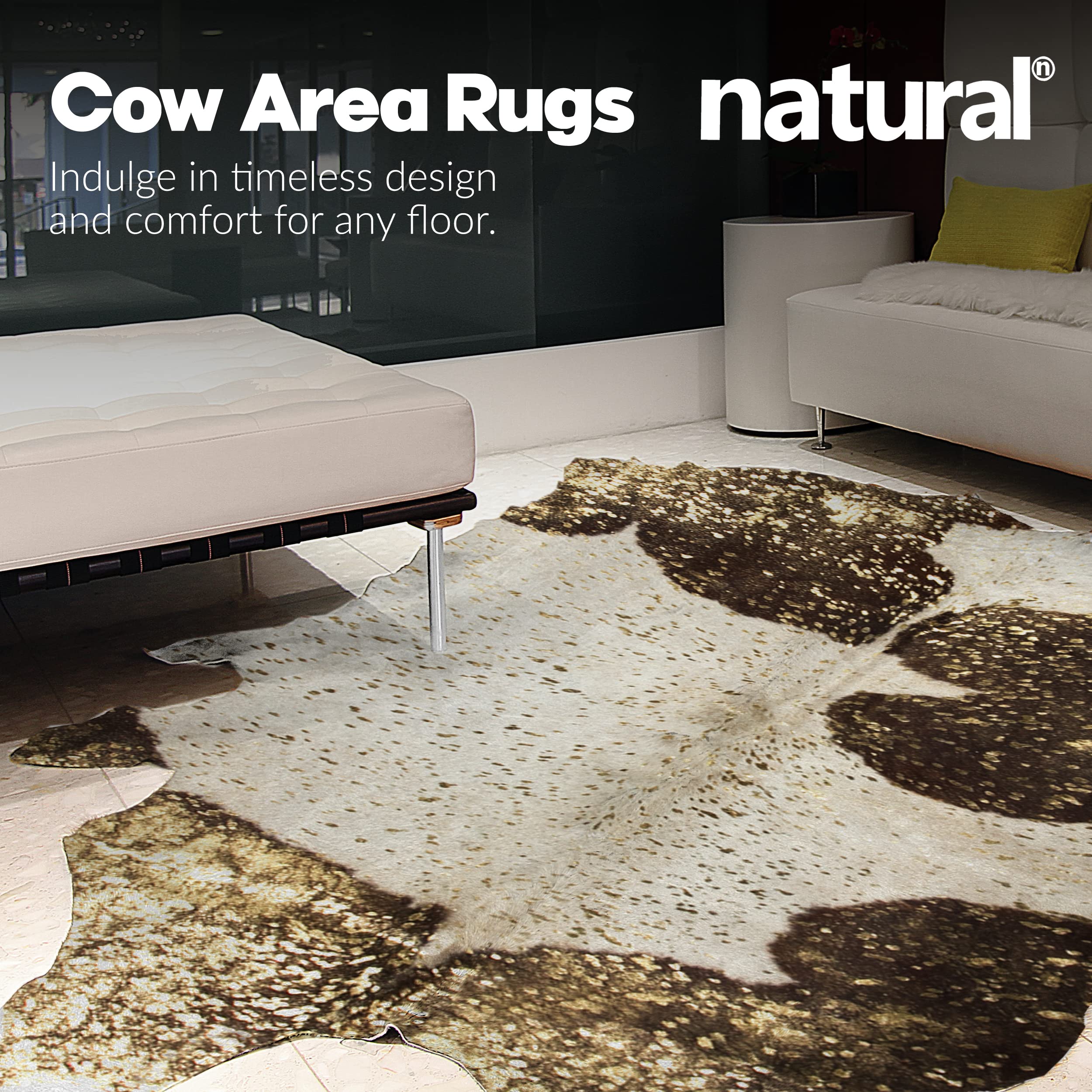 Natural Scotland Cowhide Area Rugs for Living Room and Bedroom ...
