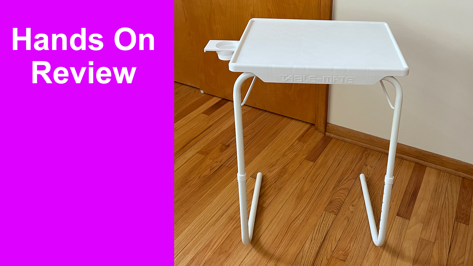 Watch Table Mate II TV Tray with 3 Fold Options | Hands-On Review on ...