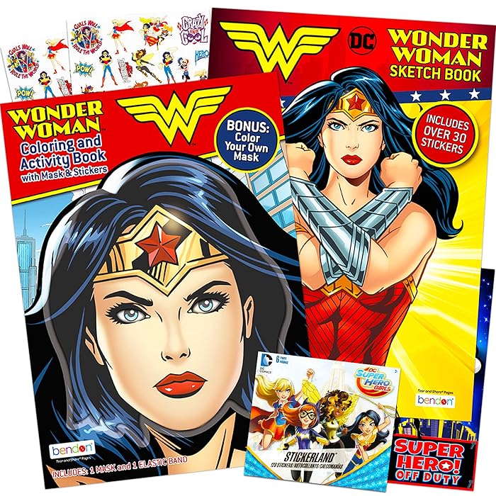 Buy DC Shop Wonder Woman Coloring and Activity Super Set ~ 2 Wonder ...