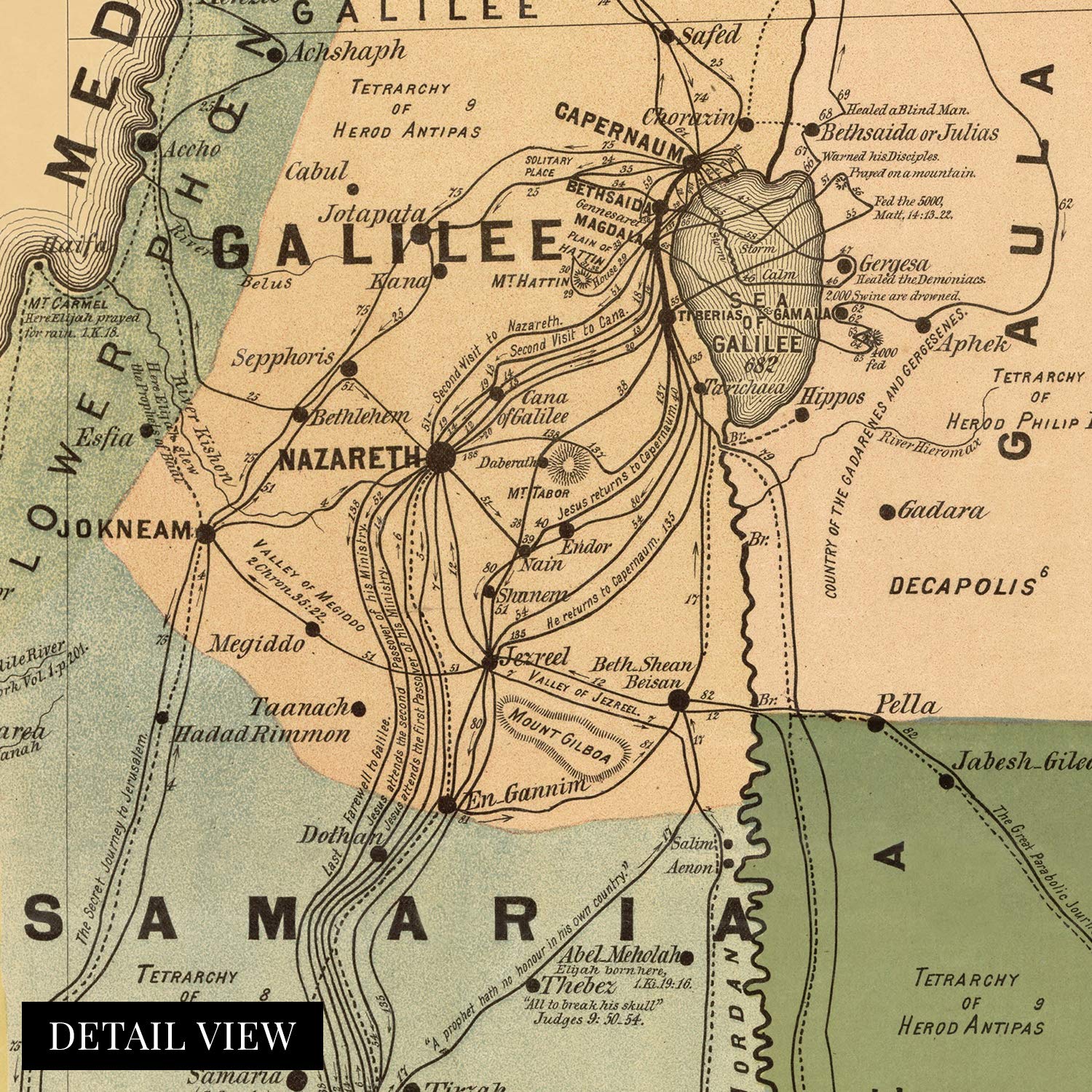 Snapklik.com : HISTORIX Vintage 1881 The Journeys And Deeds Of Jesus ...