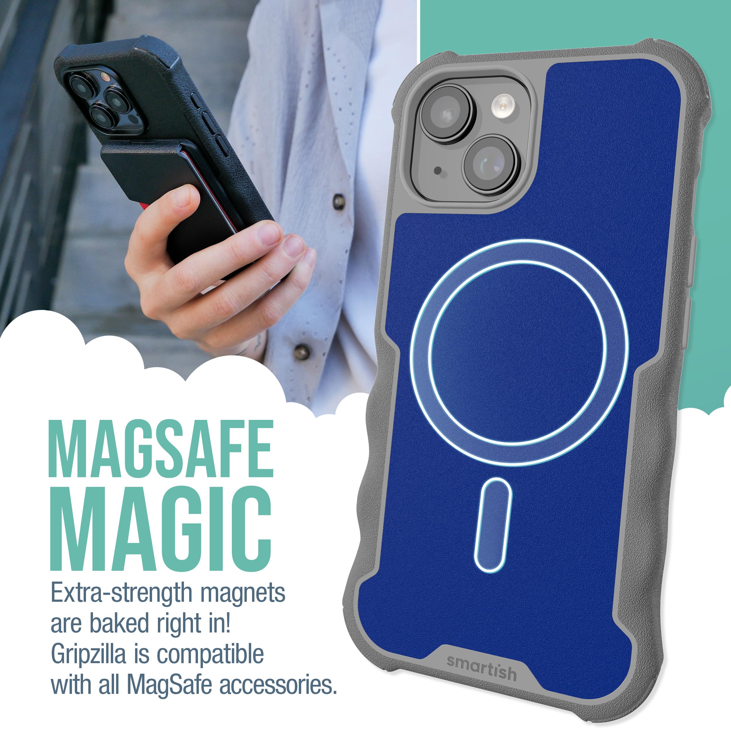 Snapklik.com : Smartish iPhone 15 Protective Magnetic Case - Gripzilla ...