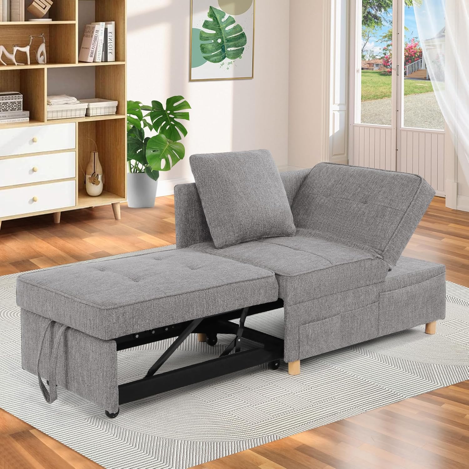 Amazon.com: SEJOV Sofa Bed, 4-in-1 Convertible Sleeper Sofa, 3-Seat ...