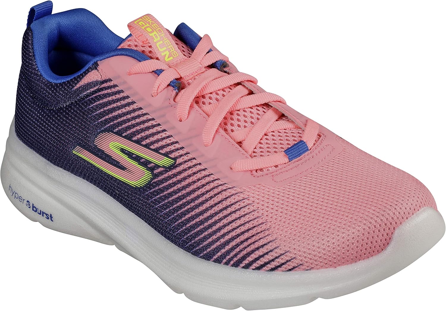Skechers Women's Hyper Pillars Ignite Running Shoe, Pink/Blue - 8 ...