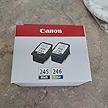 Amazon.com: Canon PG-245 XL High Capacity Black Ink Cartridge (8278B001) CL-246 Color Ink ...