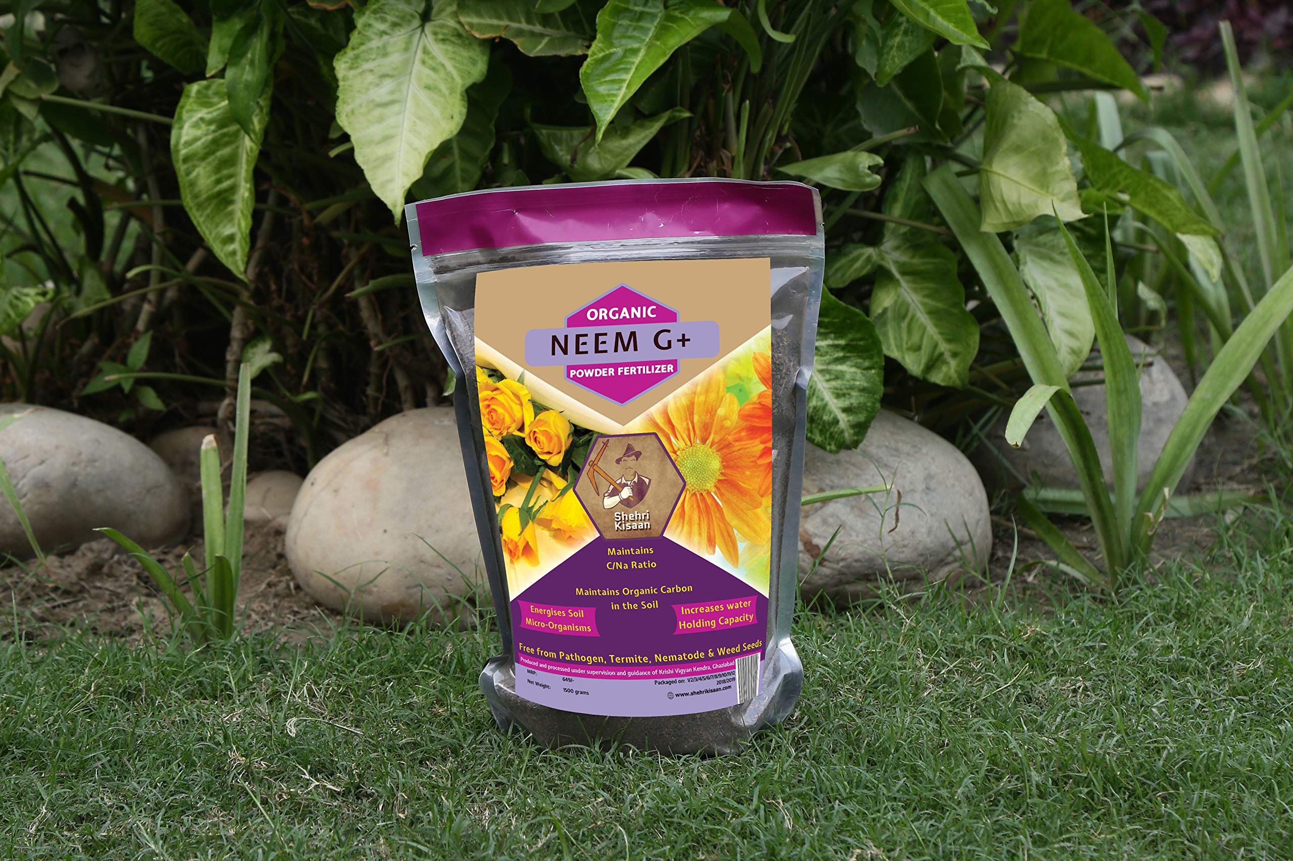 Shehri Kisaan Neem G Natural Neem Fertilizer 500 Gram Pack | Desertcart ...