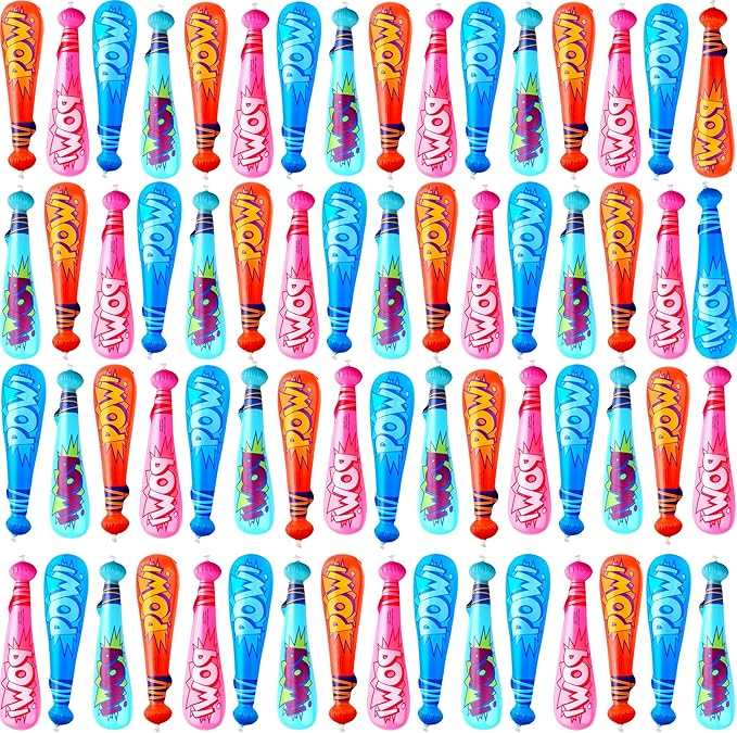 Amazon.com: Sonarun 64 Pack 18 Inch Inflatable Baseball Bats Blow Up ...