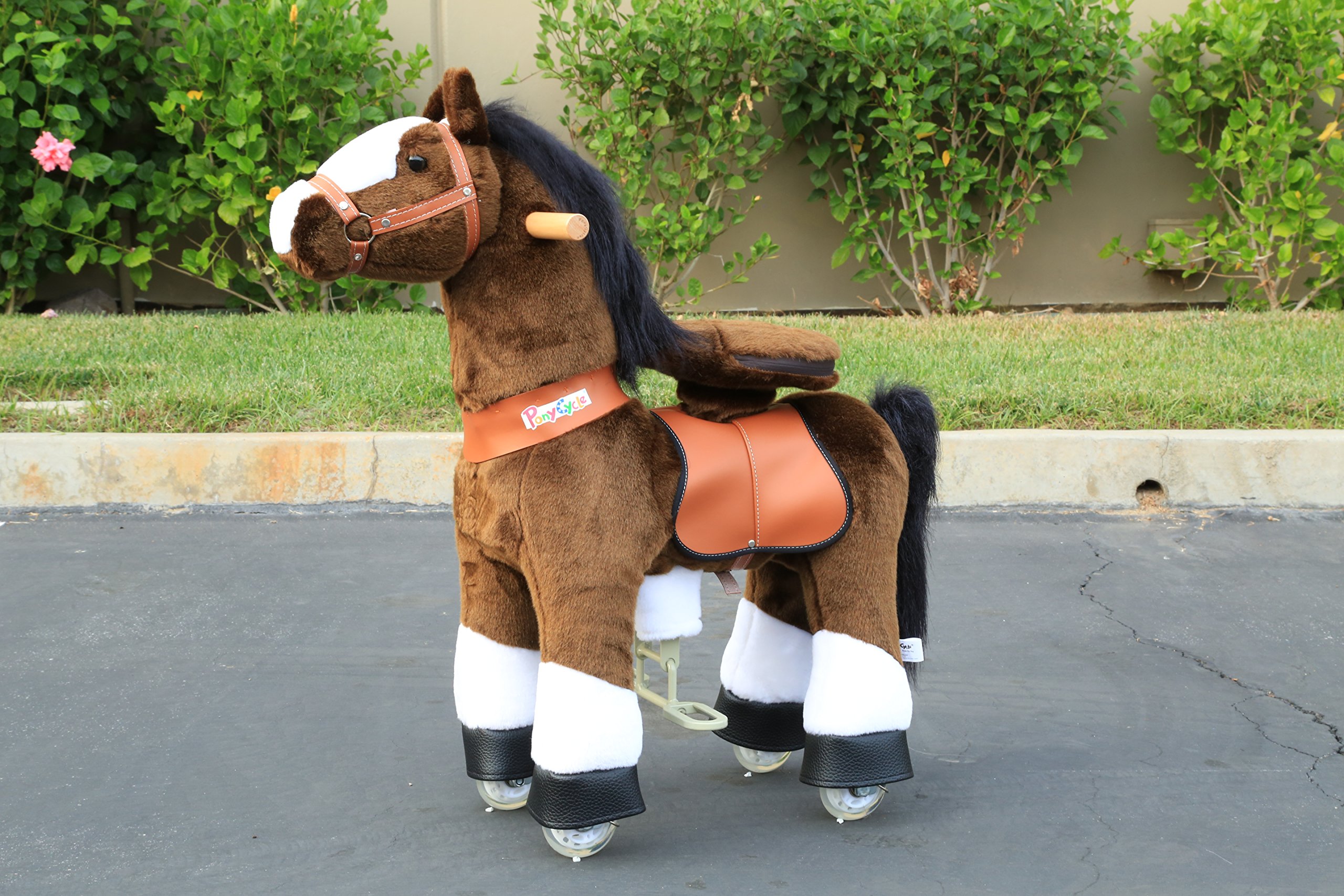 Snapklik.com : PonyCycle Riding Horse Chocolate Brown Pony