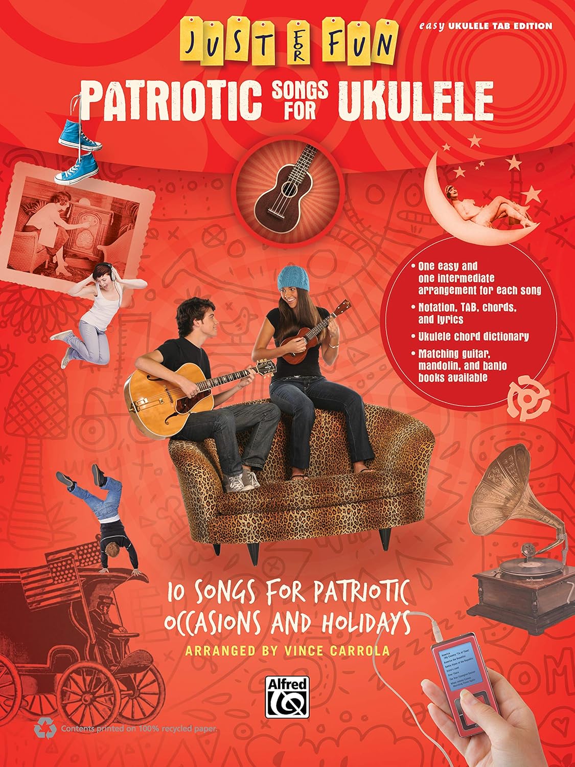 Amazon.com: Just for Fun - Patriotic Songs for Ukulele: 10 Songs for ...