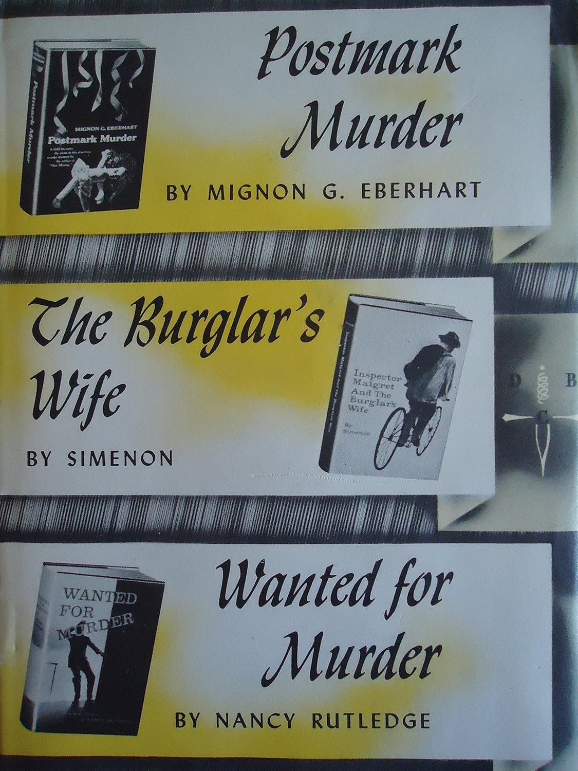 Postmark Murder/inspector Maigret and the Burglar's Wife/wanted for ...