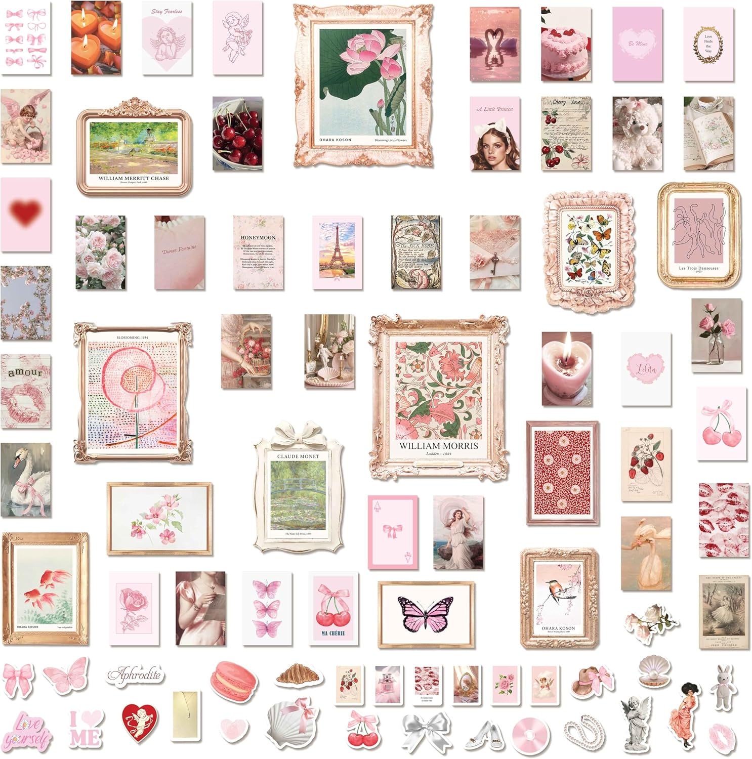Amazon.com: 97 Decor Pink Coquette Room Decor Aesthetic - Girly ...