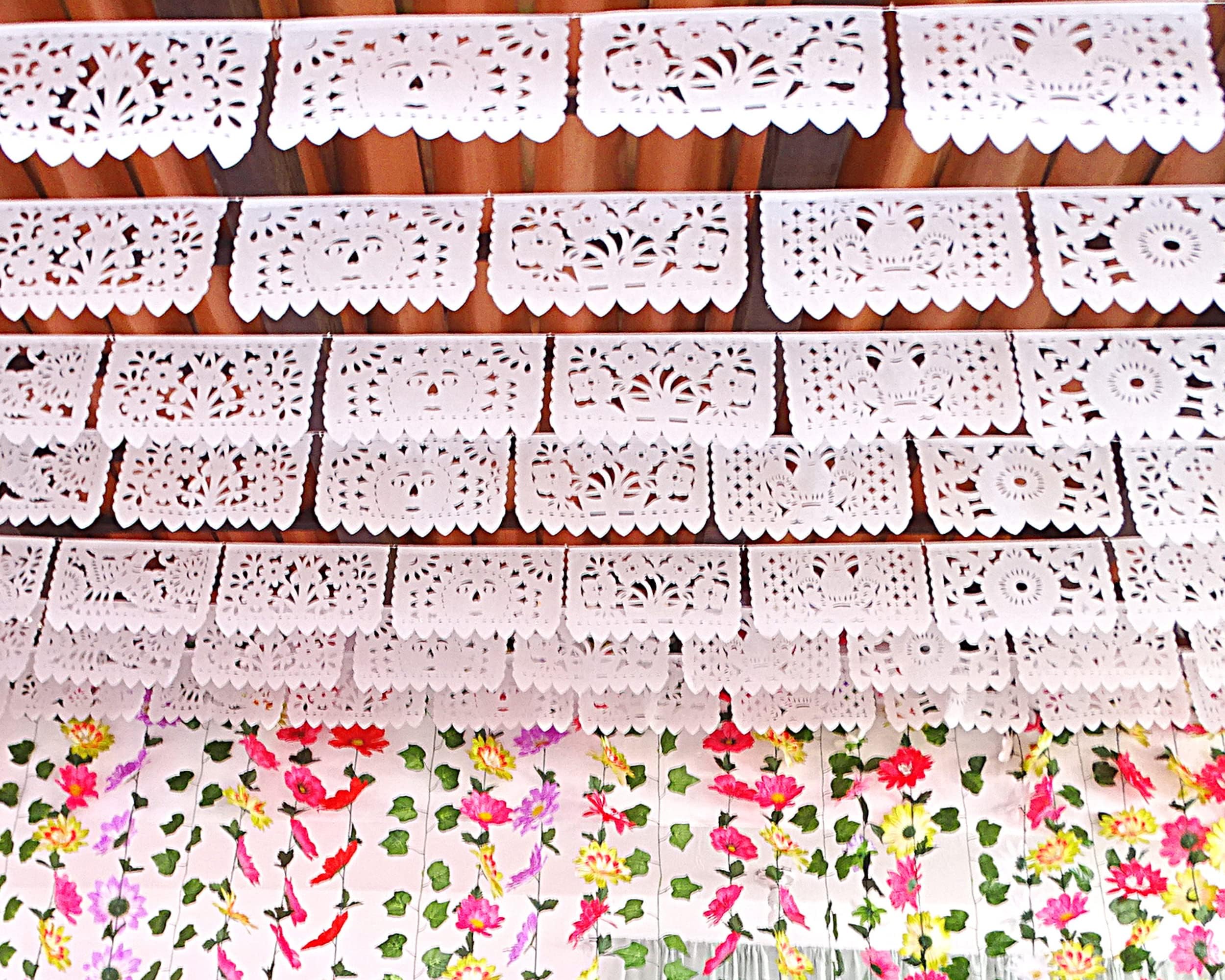 Amazon.com: Paper Full of Wishes Medium White Tissue Papel Picado ...