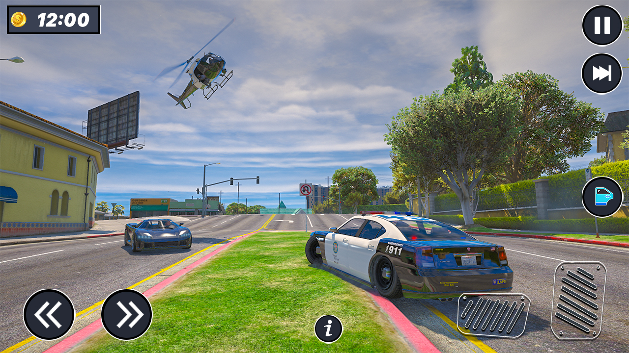 Police Car Chase Cop Pursuit Simulator High-Speed Chase Adventure - App ...