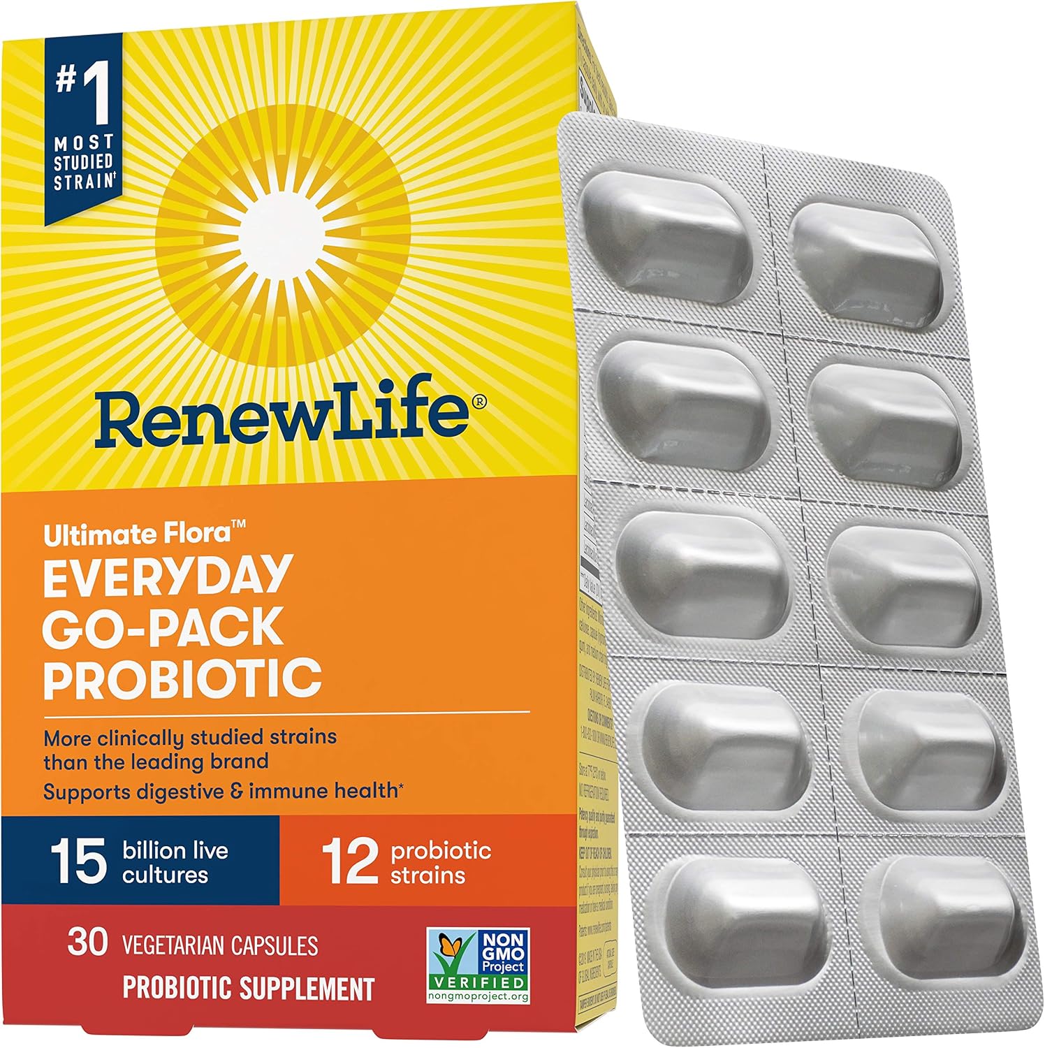 Amazon.com: Renew Life Adult Probiotic - Ultimate Flora Everyday Go ...