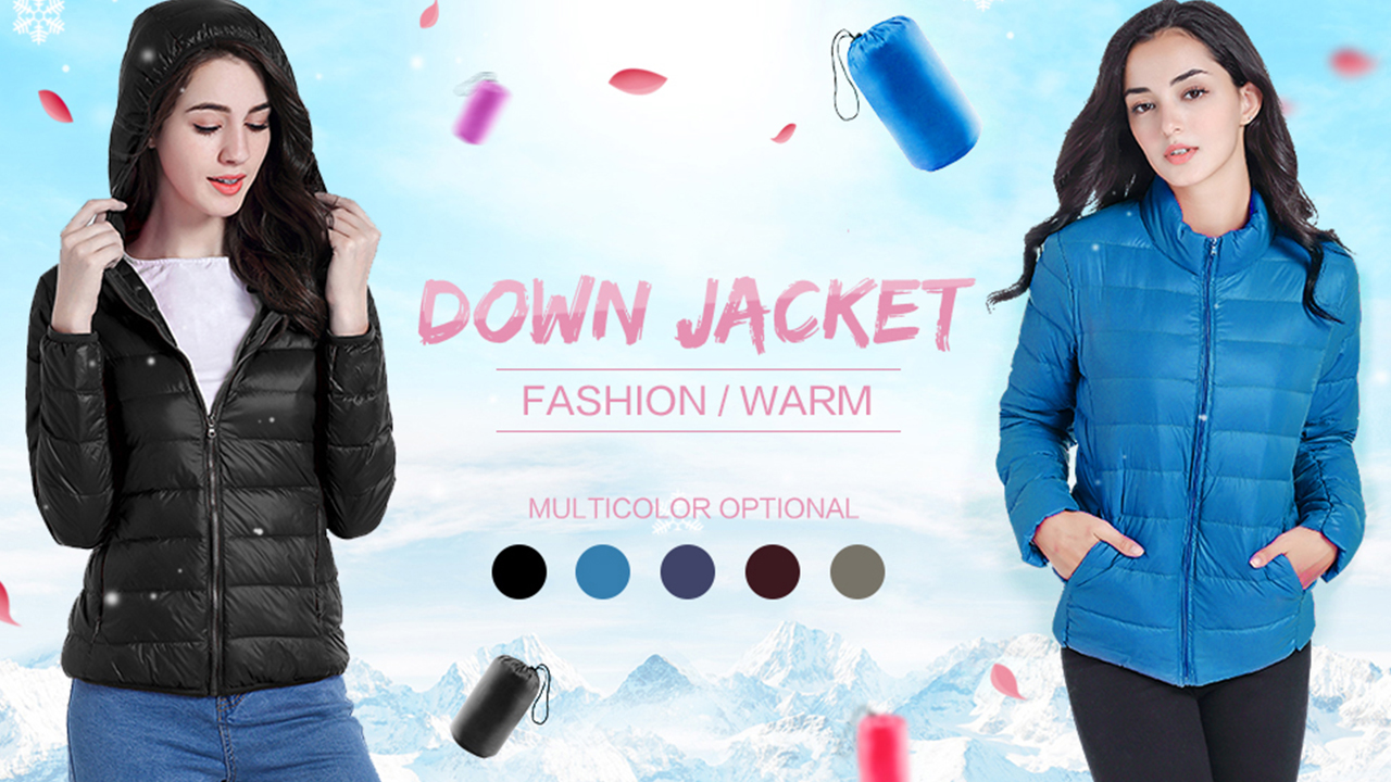 Watch Women's Puffer Packable Down Jacket on Amazon Live