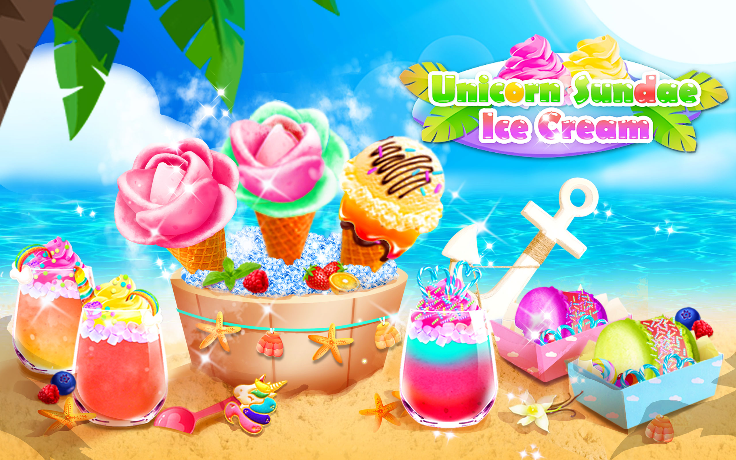 Unicorn Ice Cream Sundae - Ice Desserts Maker - App on Amazon Appstore