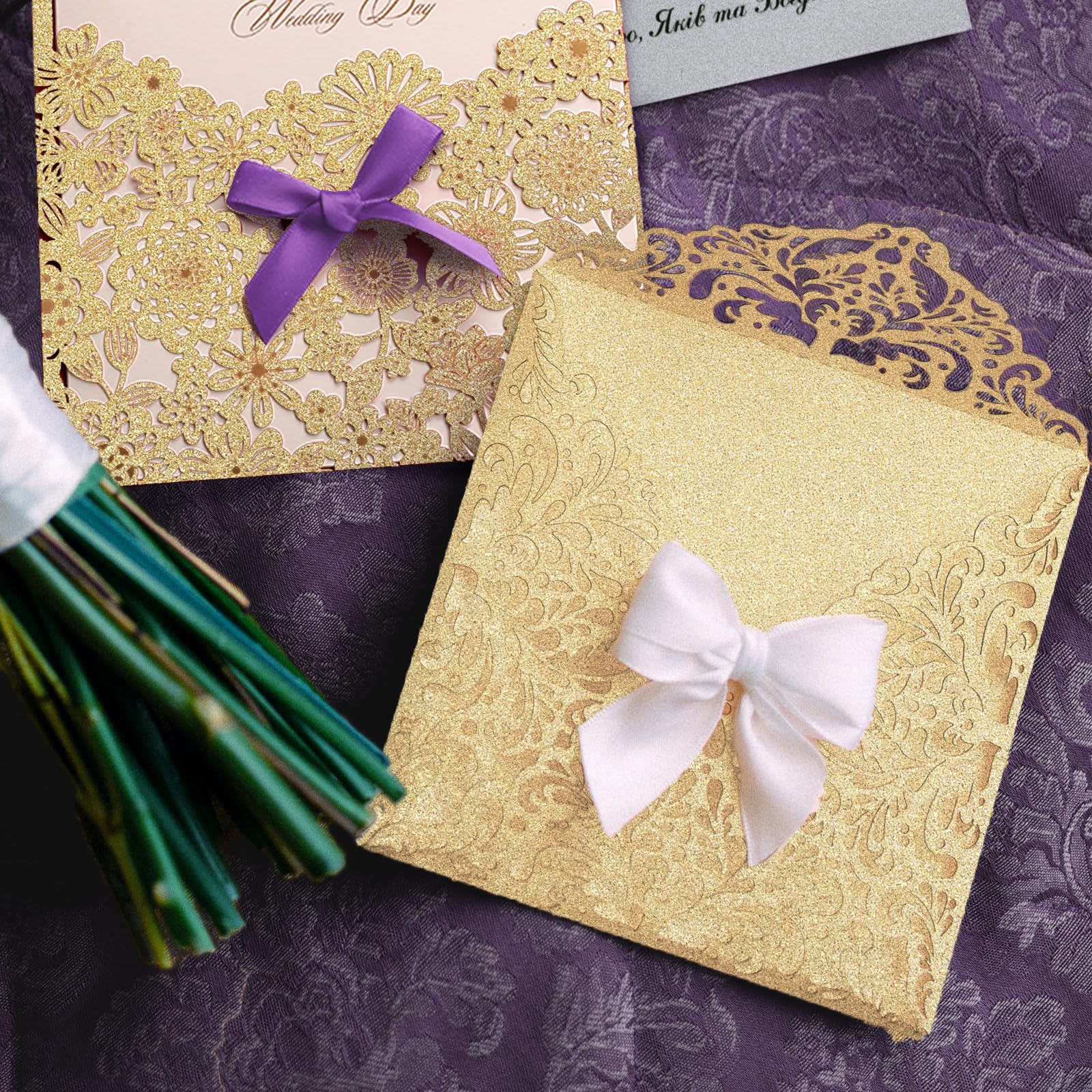 Snapklik.com : Gold Glitter Cardstock 8.5x11 Double-Sided 24 Sheets ...