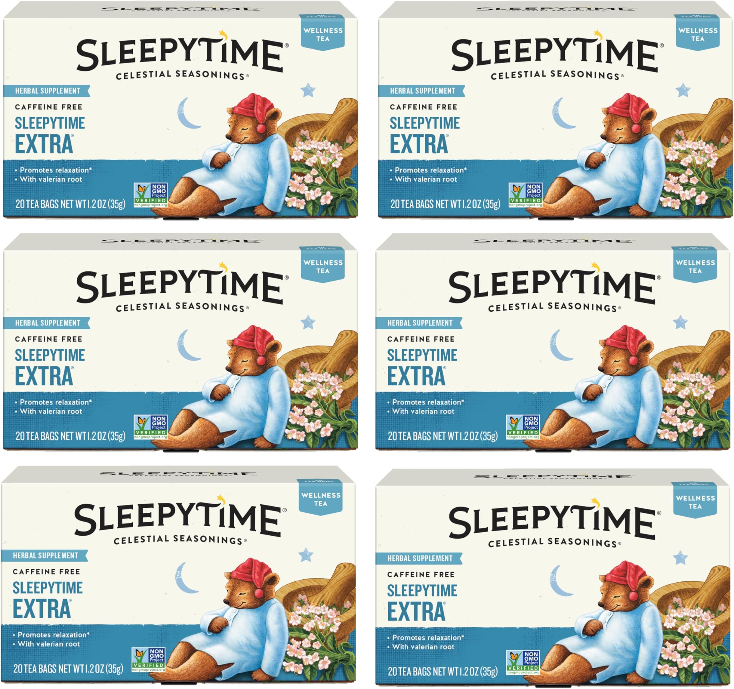 Amazon.com : Celestial Seasonings Sleepytime Extra Herbal Tea, Promotes ...