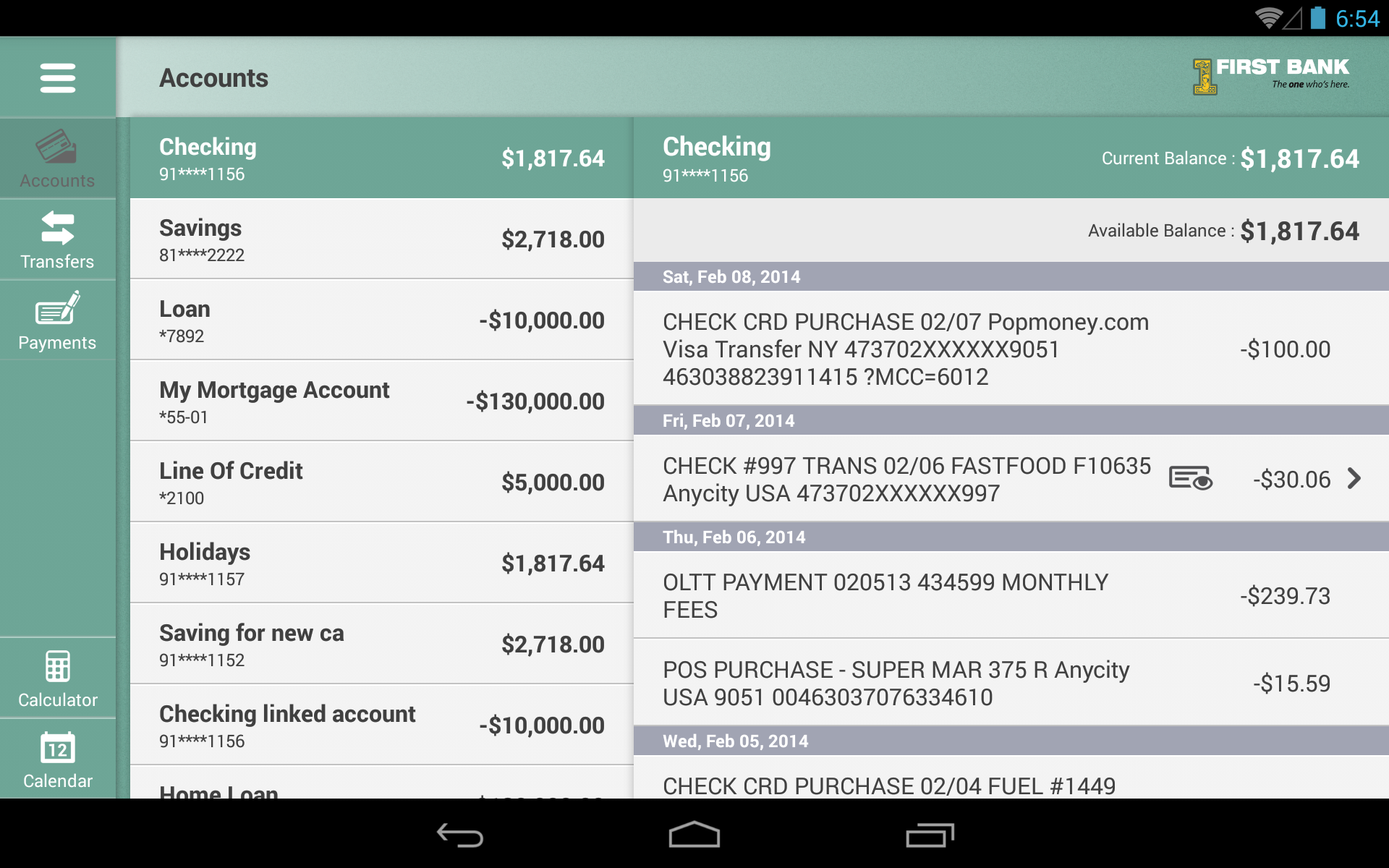 First Bank – Tablet Banking - App on Amazon Appstore