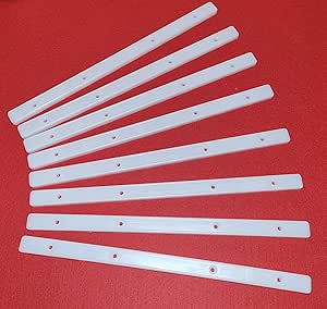4 Pairs of White Plastic Drawer Runners for 300mm Drawers : Amazon.co ...
