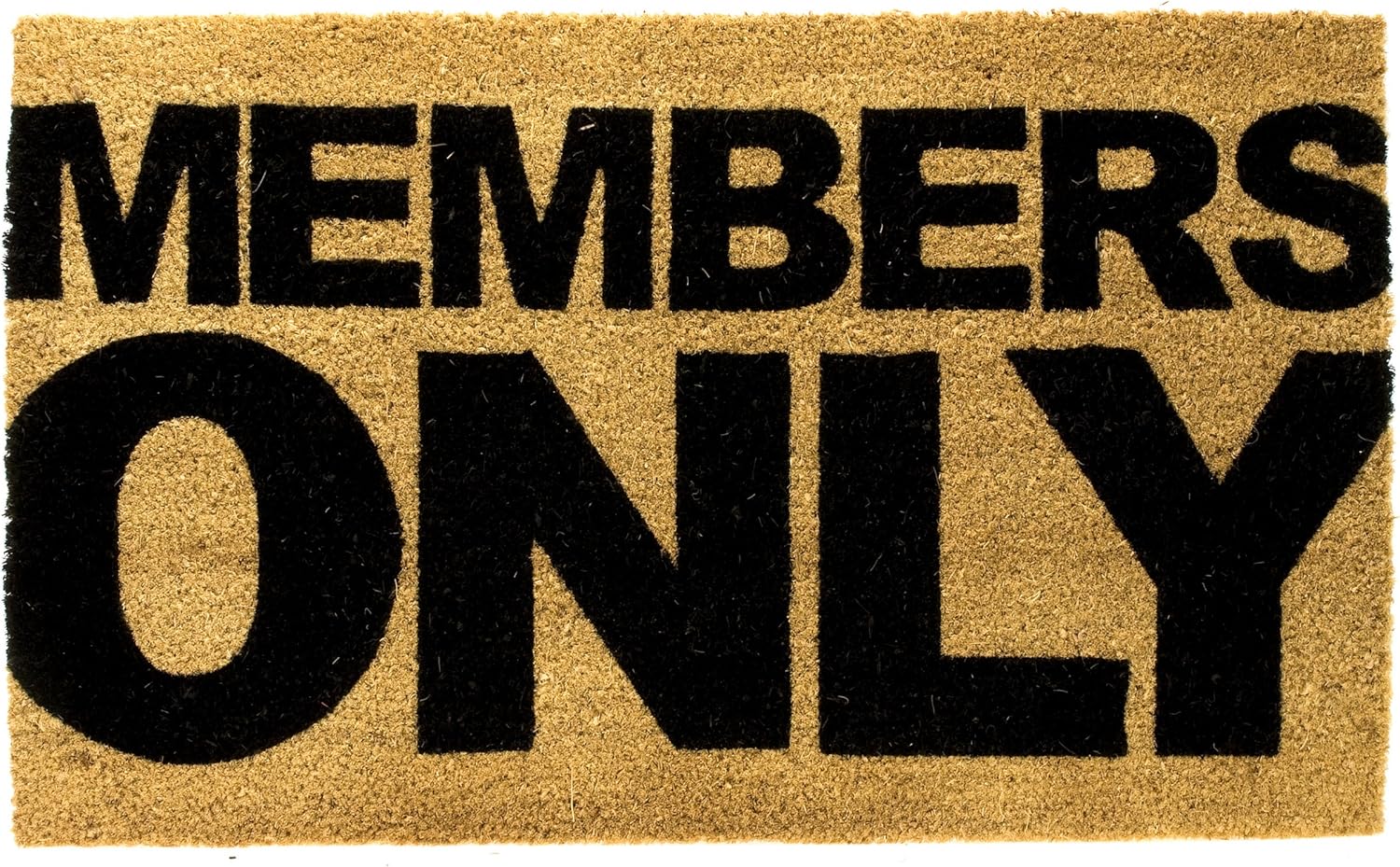 Amazon.com: Present Time Members Only Door Mat with Rubber Coating ...