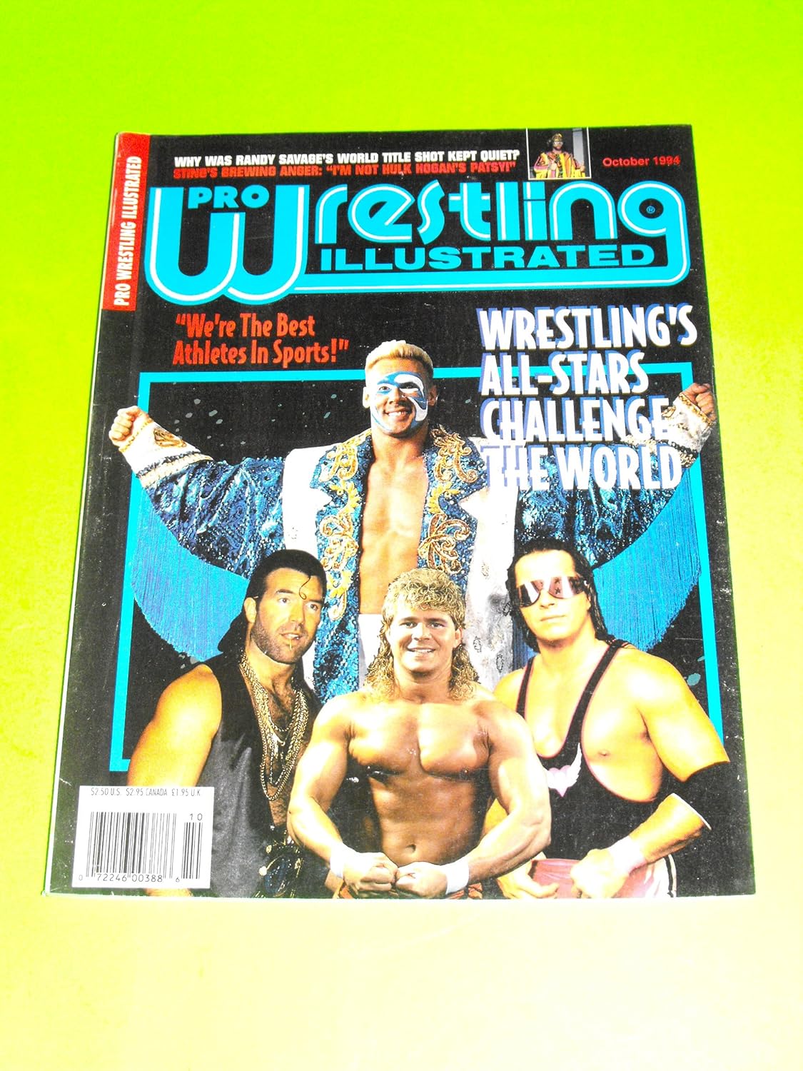 Sting, Razor Ramon, Brian Pillman, Bret Hart (Pro Wrestling Illustrated ...