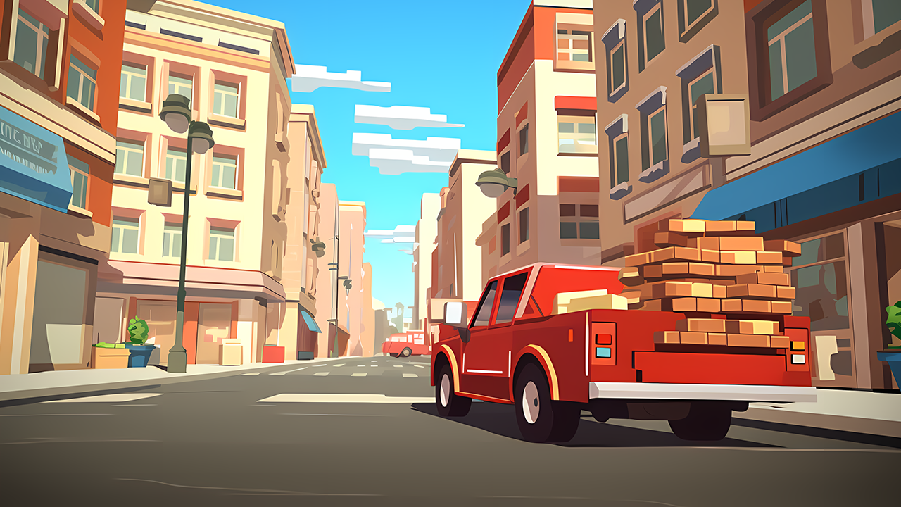Blocky Pizza Sandwich Delivery Driver Simulator: Delivery Tycoon Food ...