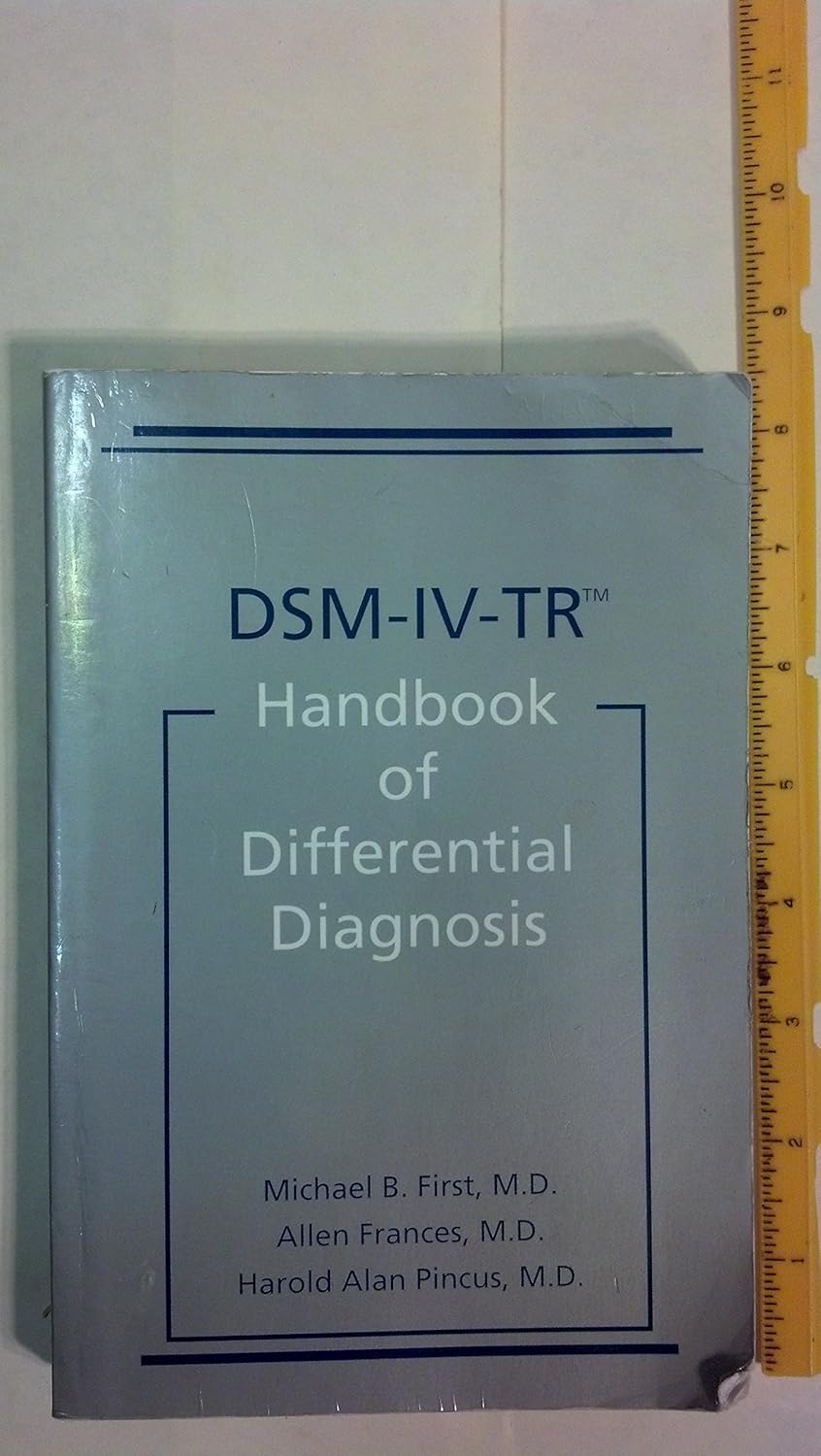 Amazon | Dsm-Iv-Tr Handbook of Differential Diagnosis | First, Michael ...