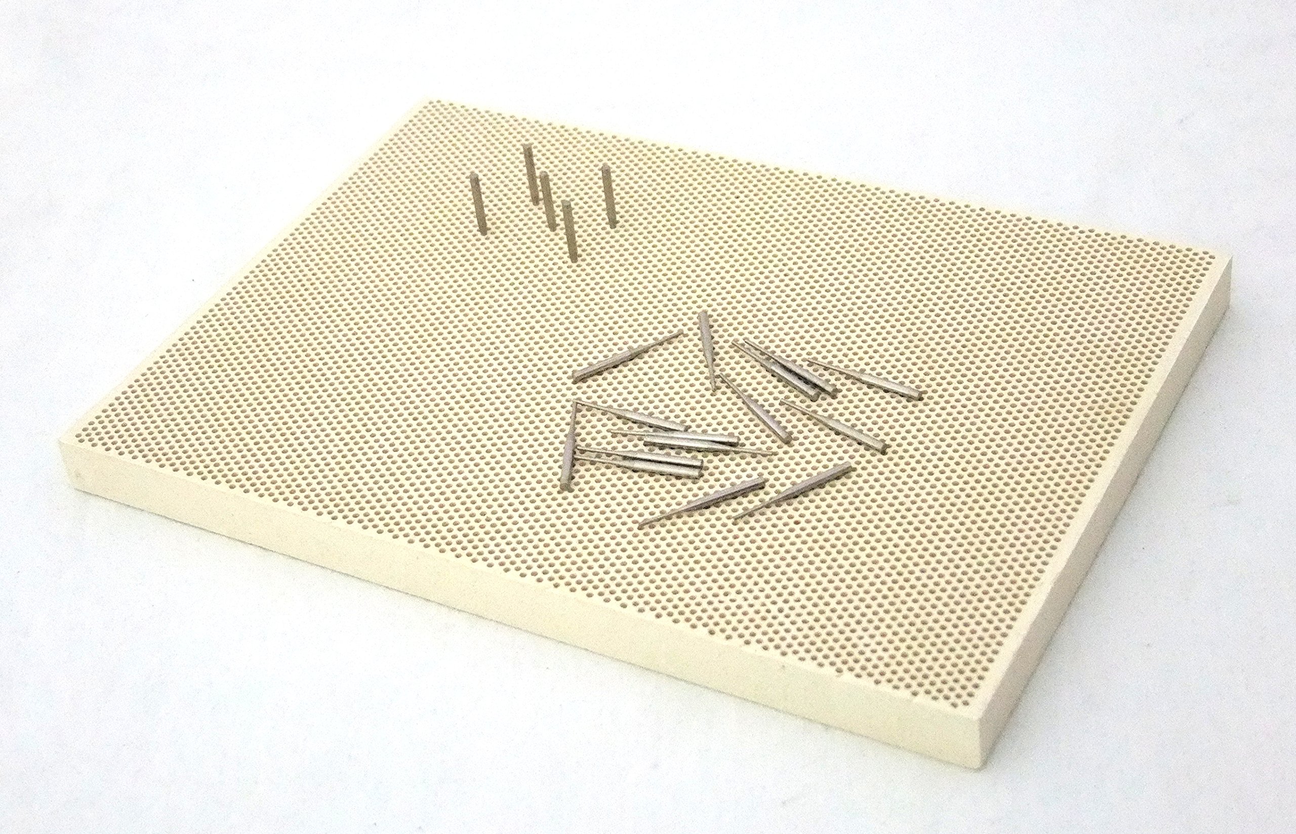 Amazon.com: Large Sized Honeycomb Ceramic Soldering Block with Metal Pins